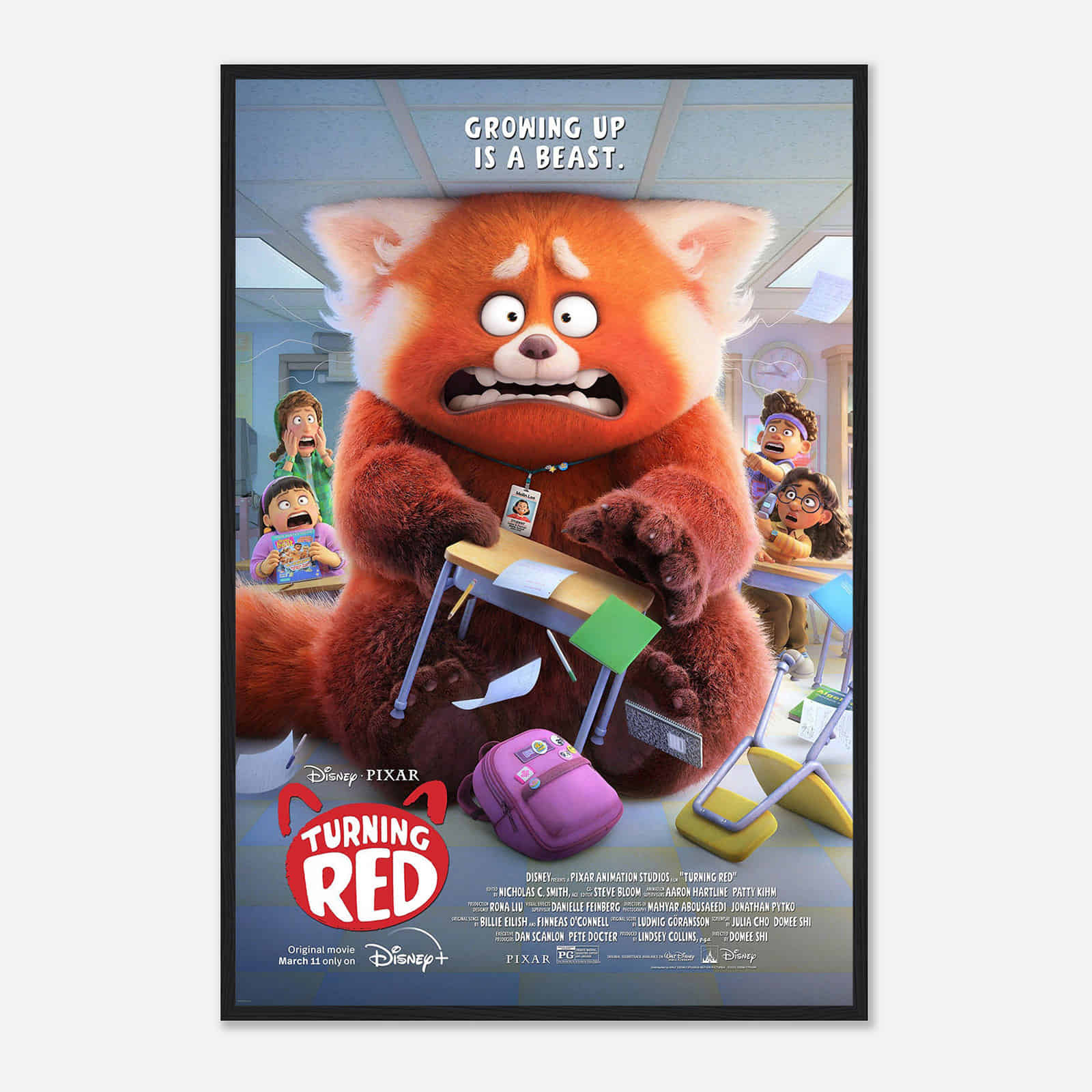 Turning Red Disney Movie Poster, Turning Red Disney 2022 Poster for ...