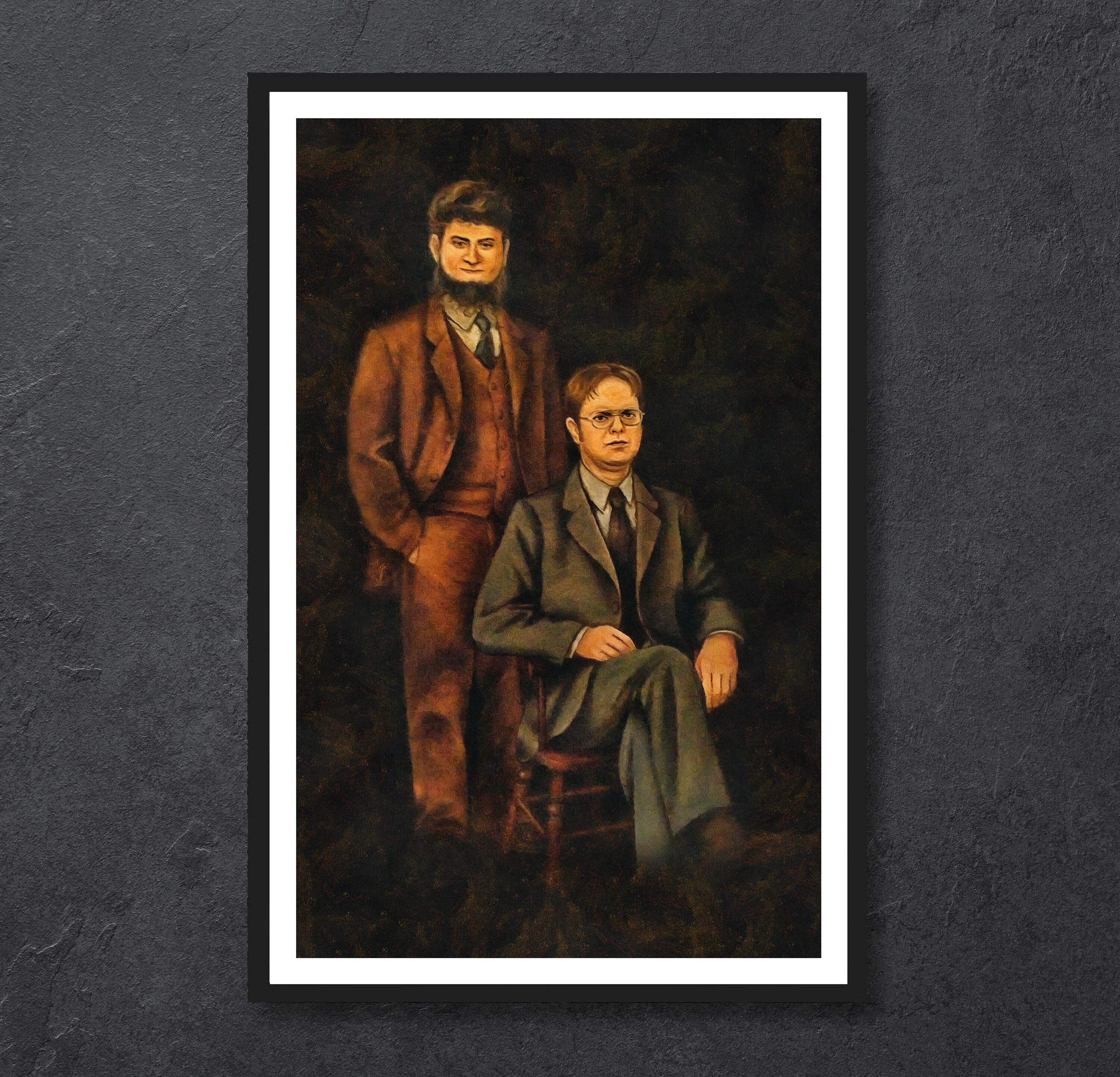 Dwight Schrute Painting Poster The Office Mose Beet Farm Dwight Schrute ...