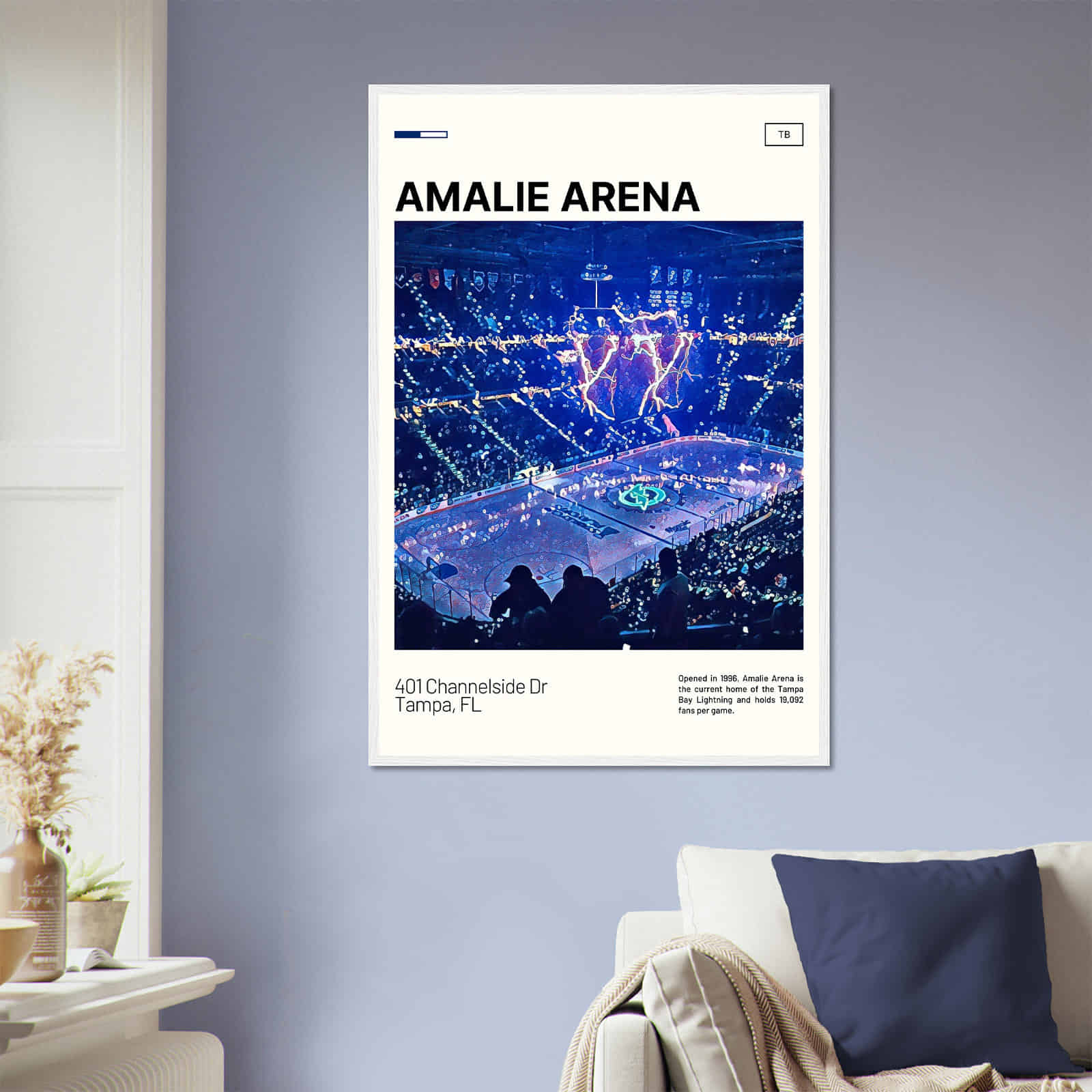 Amalie Arena Digital Oil Painting Poster Print - Citiesbox