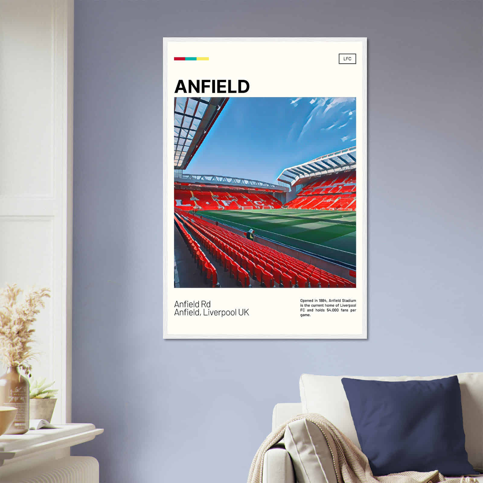 Anfield Stadium Digital Oil Painting Poster Print - Citiesbox