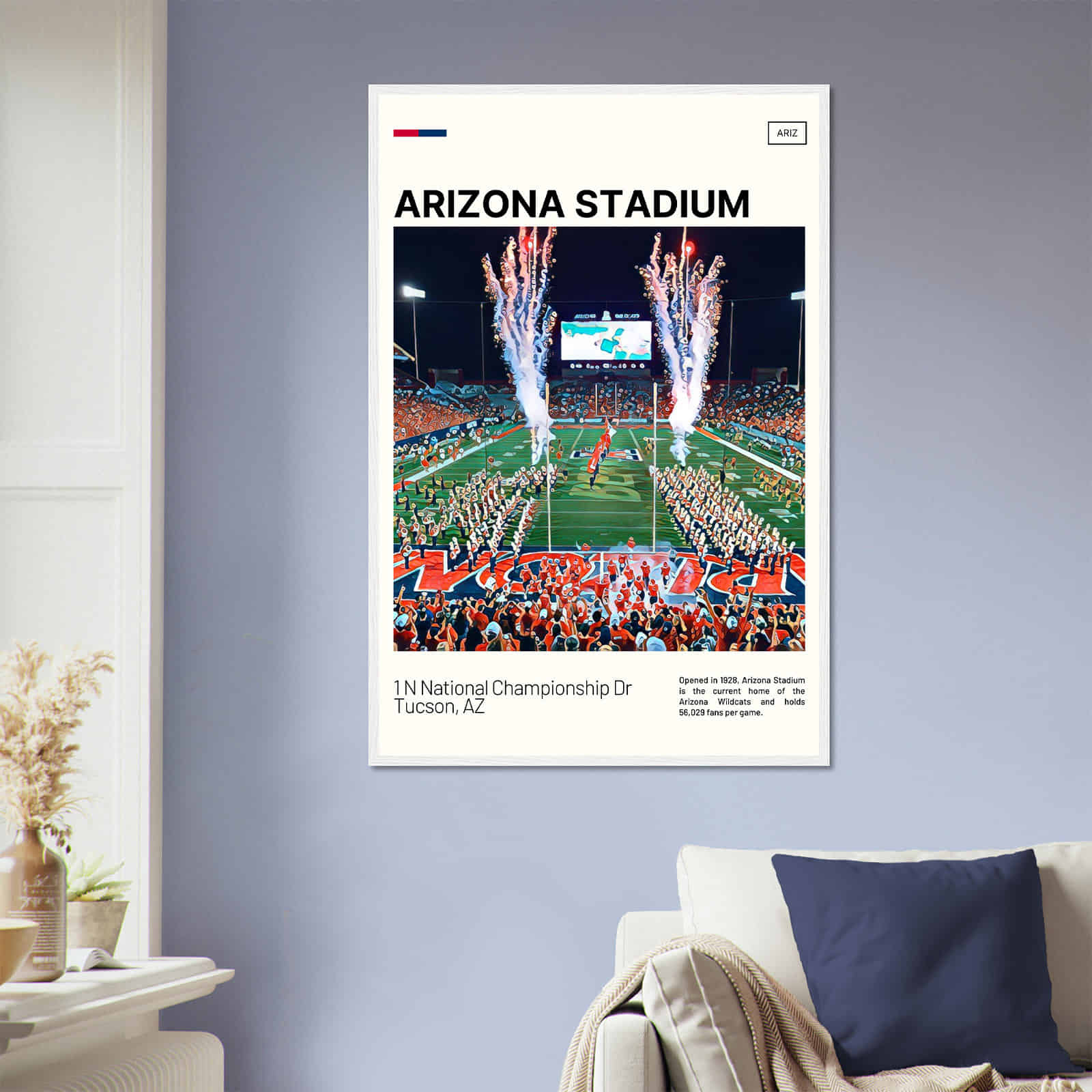 Arizona Stadium Digital Oil Painting Poster Print - Citiesbox