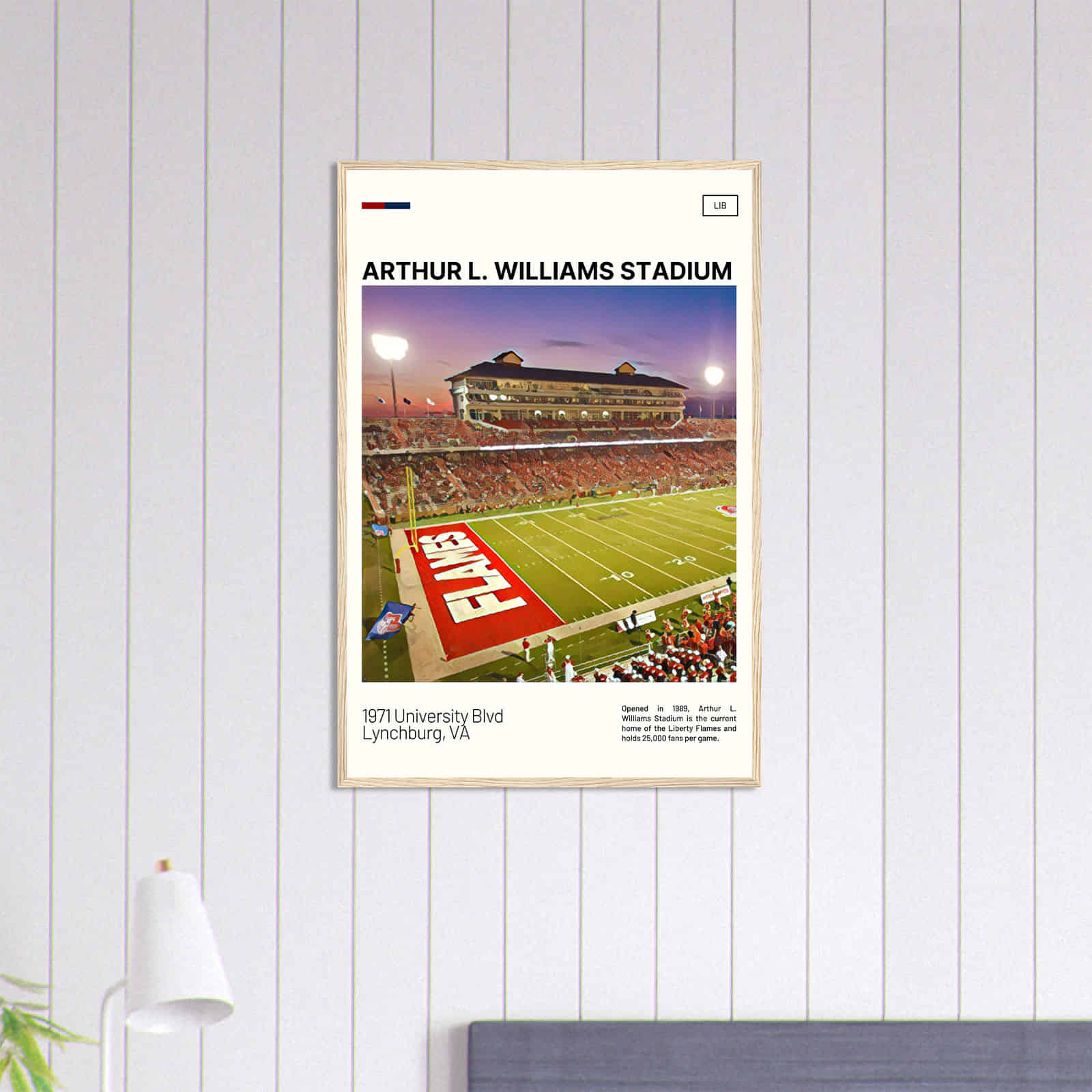 Arthur L Williams Stadium Digital Oil Painting Poster Print - Citiesbox