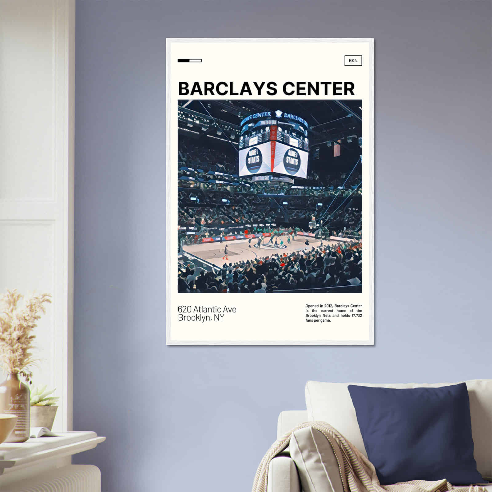 Barclays Center Digital Oil Painting Poster Print - Citiesbox