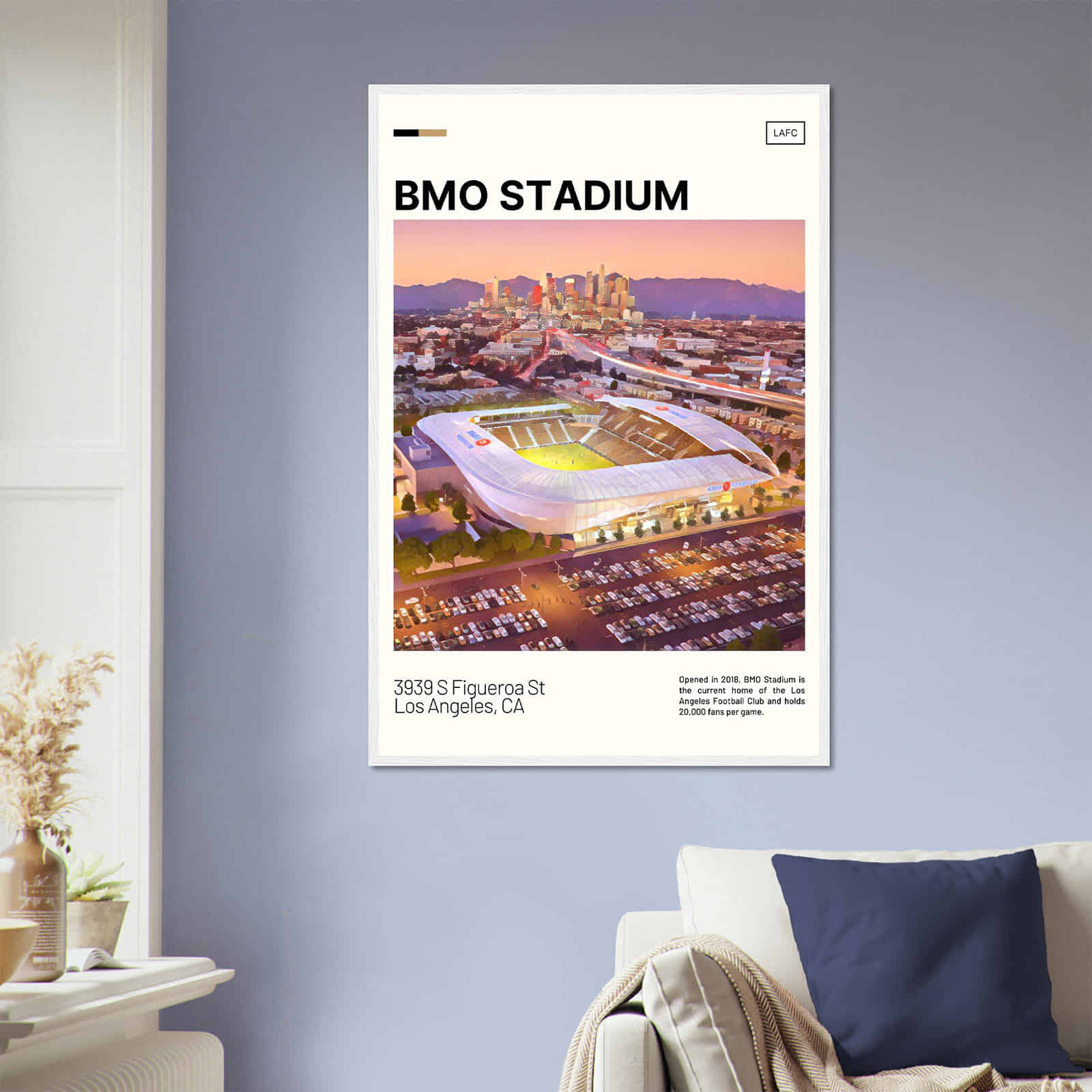 BMO Stadium Digital Oil Painting Poster Print - Citiesbox
