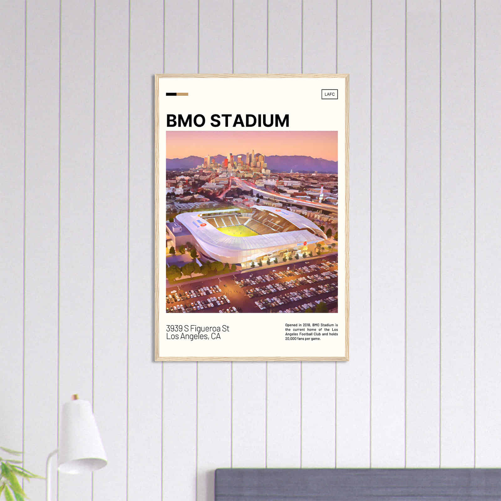 BMO Stadium Digital Oil Painting Poster Print - Citiesbox