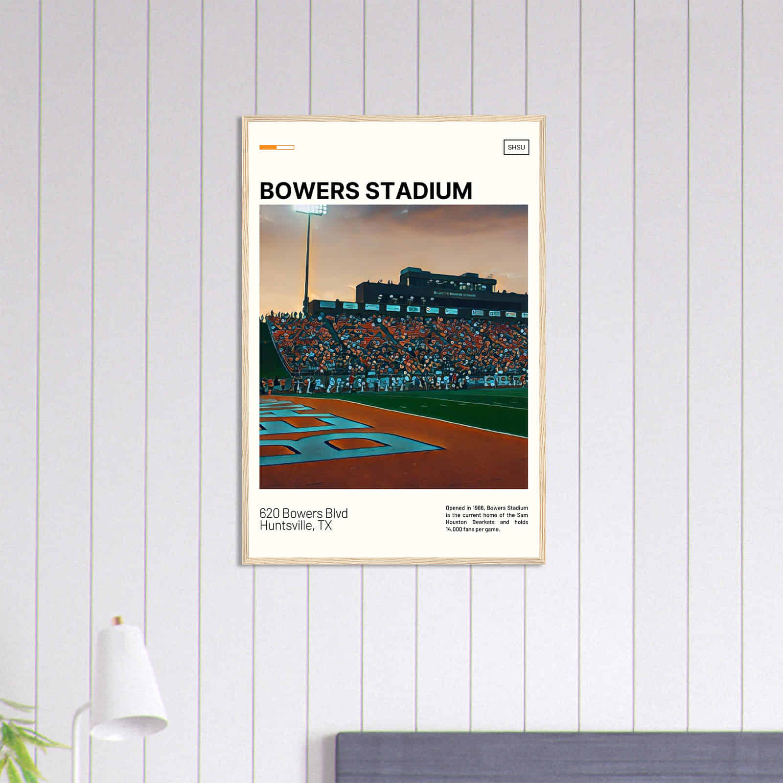 Bowers Stadium Digital Oil Painting Poster Print - Citiesbox