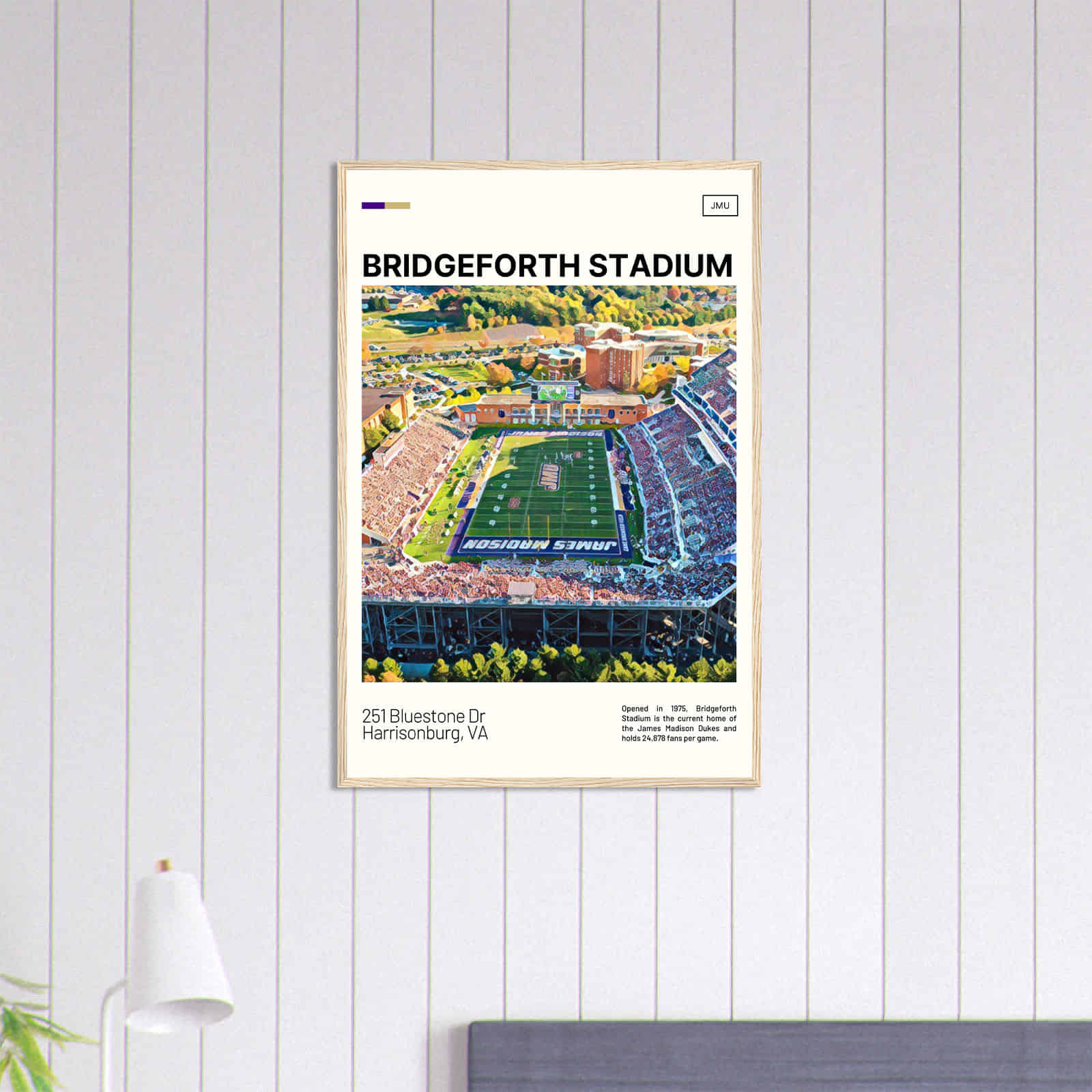 Bridgeforth Stadium Digital Oil Painting Poster Print - Citiesbox
