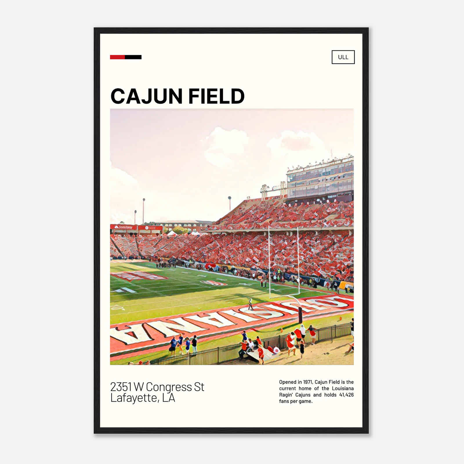 Cajun Field Digital Oil Painting Poster Print - Citiesbox