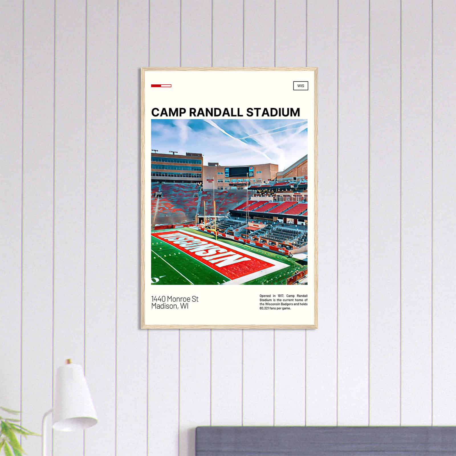 Camp Randall Stadium Digital Oil Painting Poster Print - Citiesbox