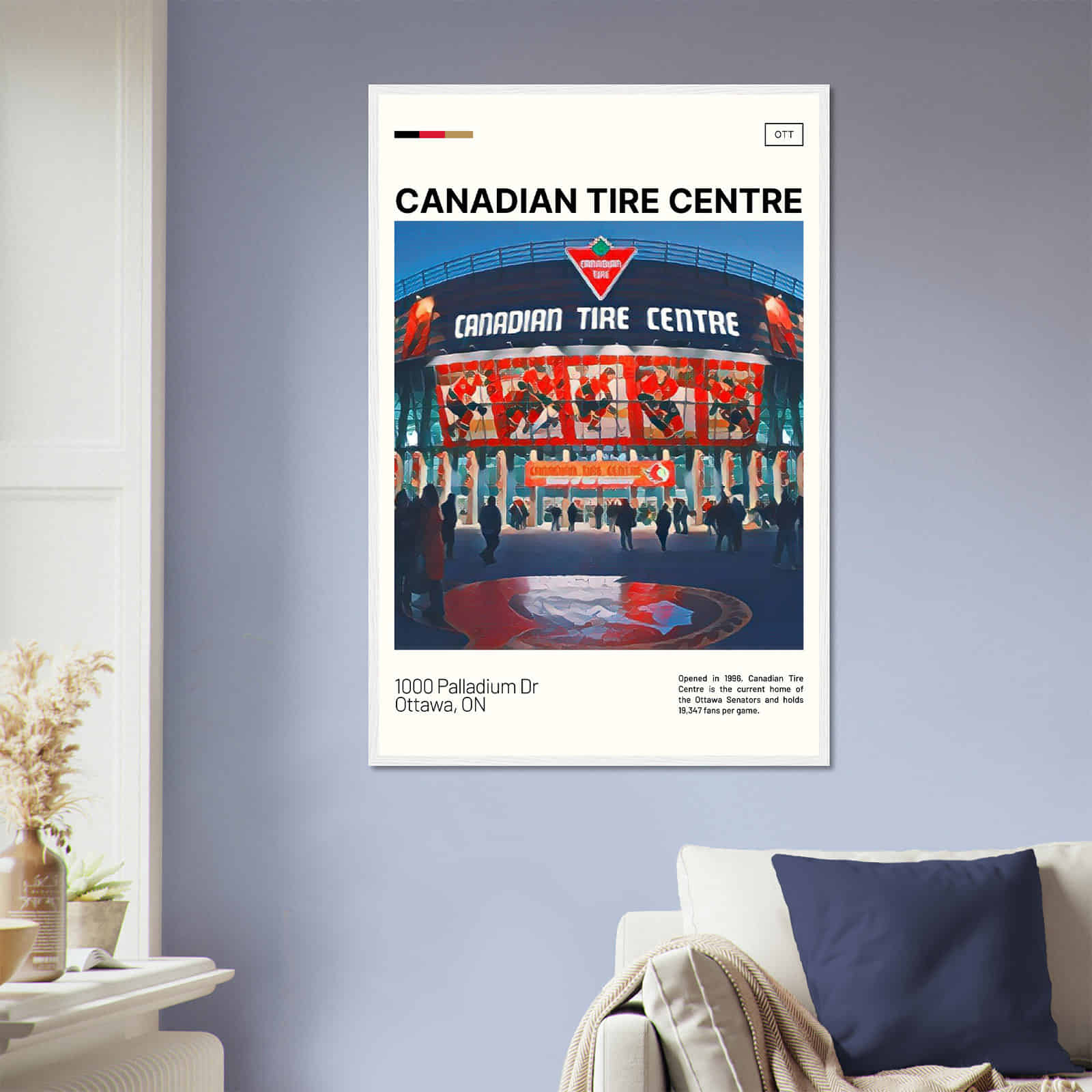 Canadian Tire Centre Digital Oil Painting Poster Print - Citiesbox