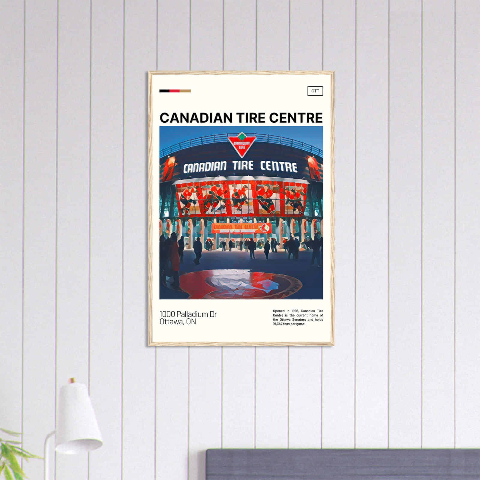 Canadian Tire Centre Digital Oil Painting Poster Print - Citiesbox