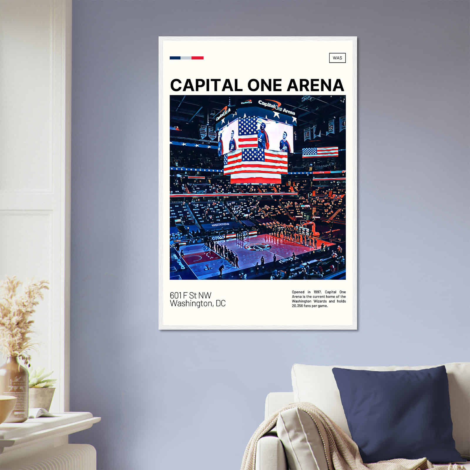 Capital One Arena Digital Oil Painting Poster Print - Citiesbox