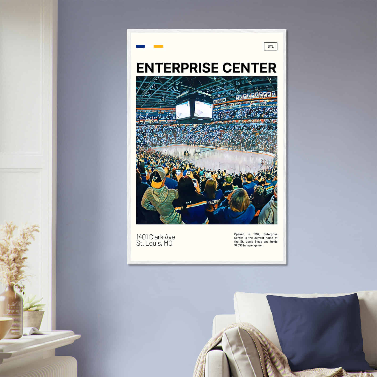Enterprise Center Digital Oil Painting Poster Print - Citiesbox