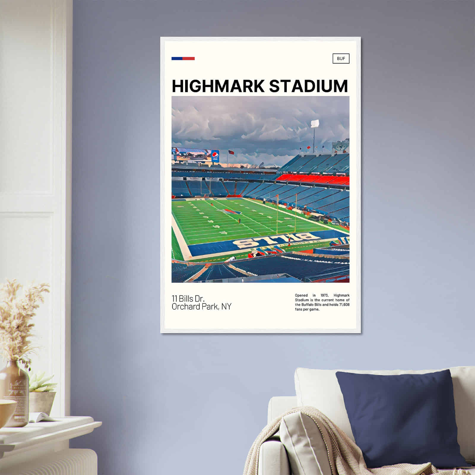 Highmark Stadium Digital Oil Painting Poster Print - Citiesbox