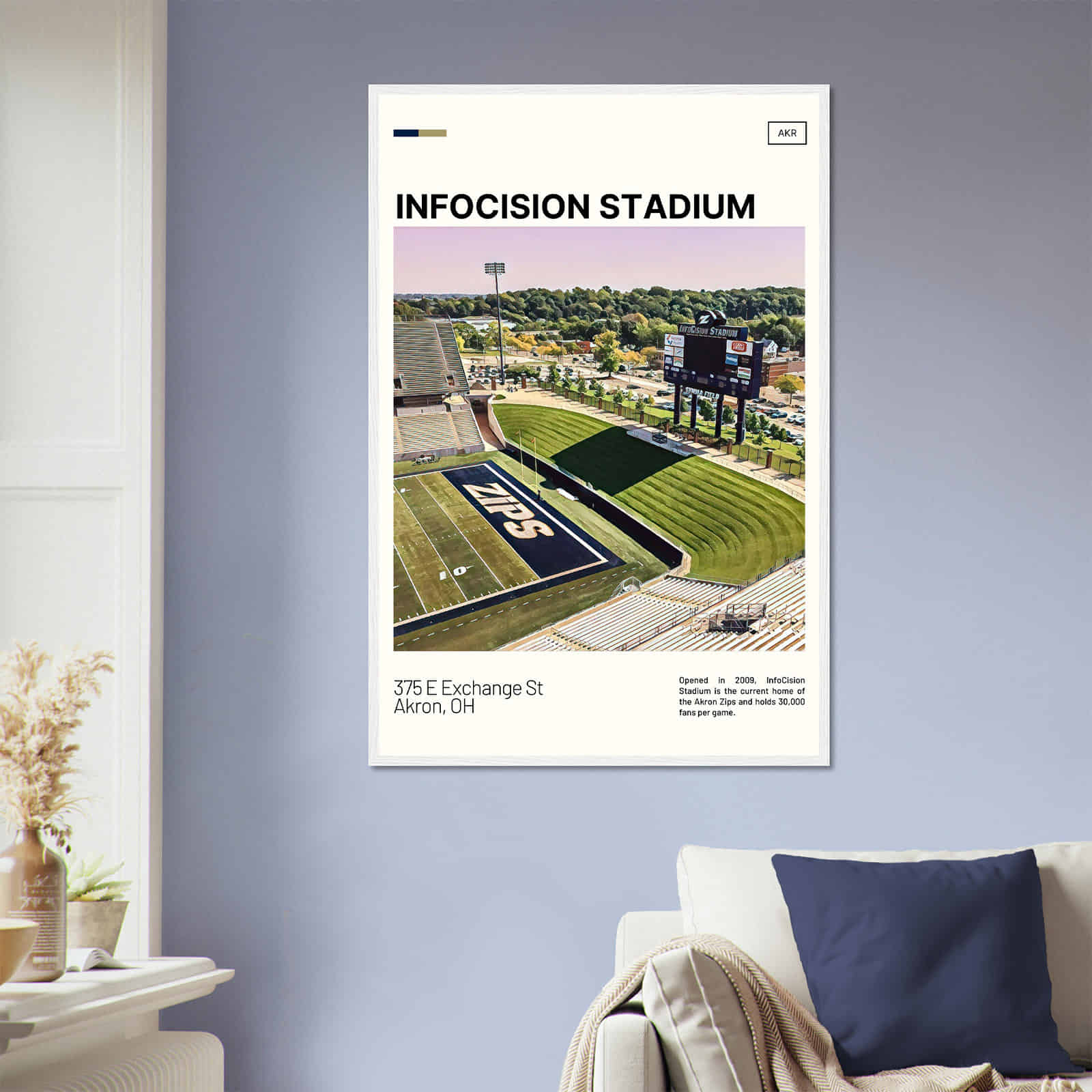 InfoCision Stadium Digital Oil Painting Poster Print - Citiesbox