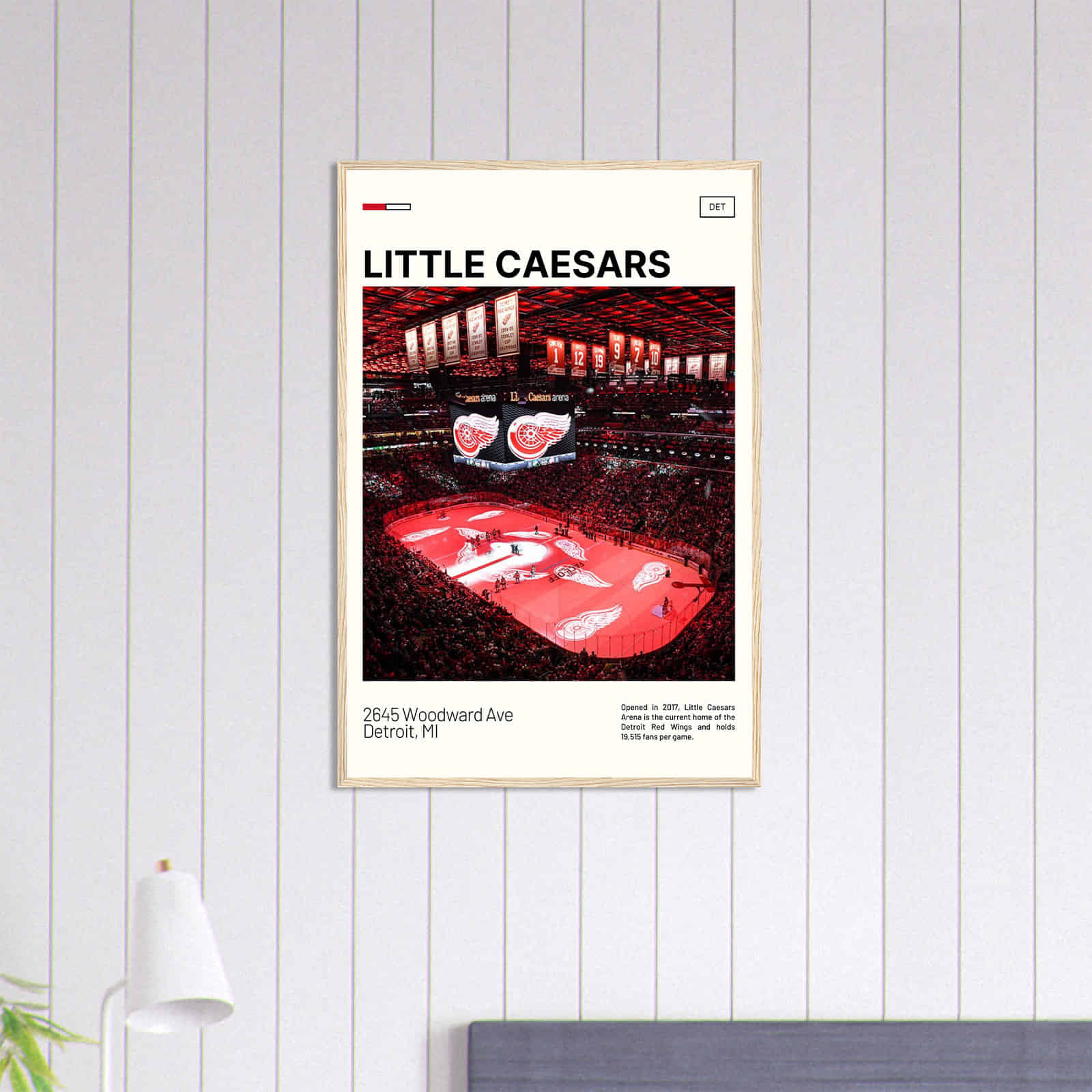 Little Caesars Arena Digital Oil Painting Poster Print - Citiesbox