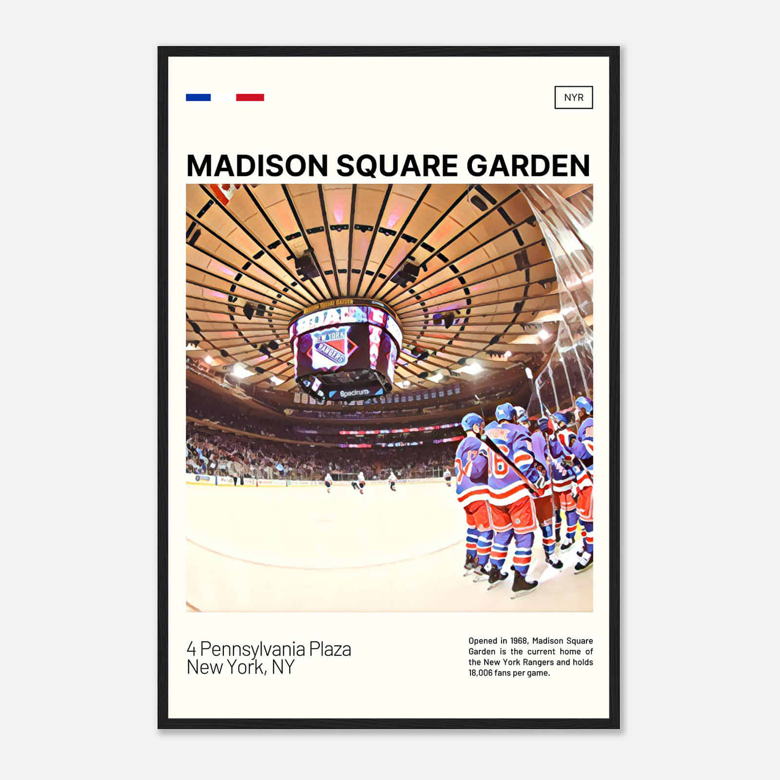 Madison Square Garden Digital Oil Painting Poster Print - Citiesbox