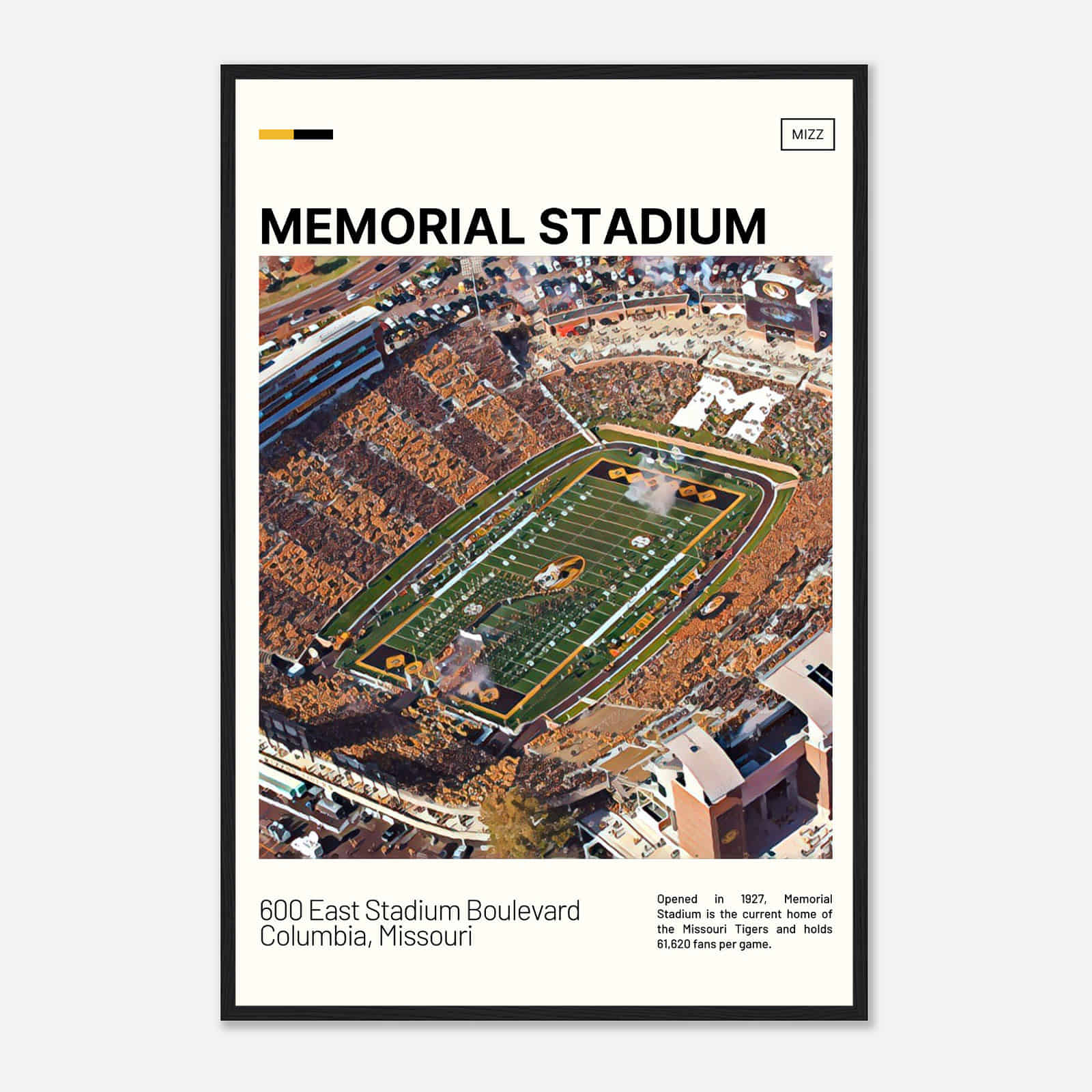 Memorial Stadium Digital Oil Painting Poster Print - Citiesbox