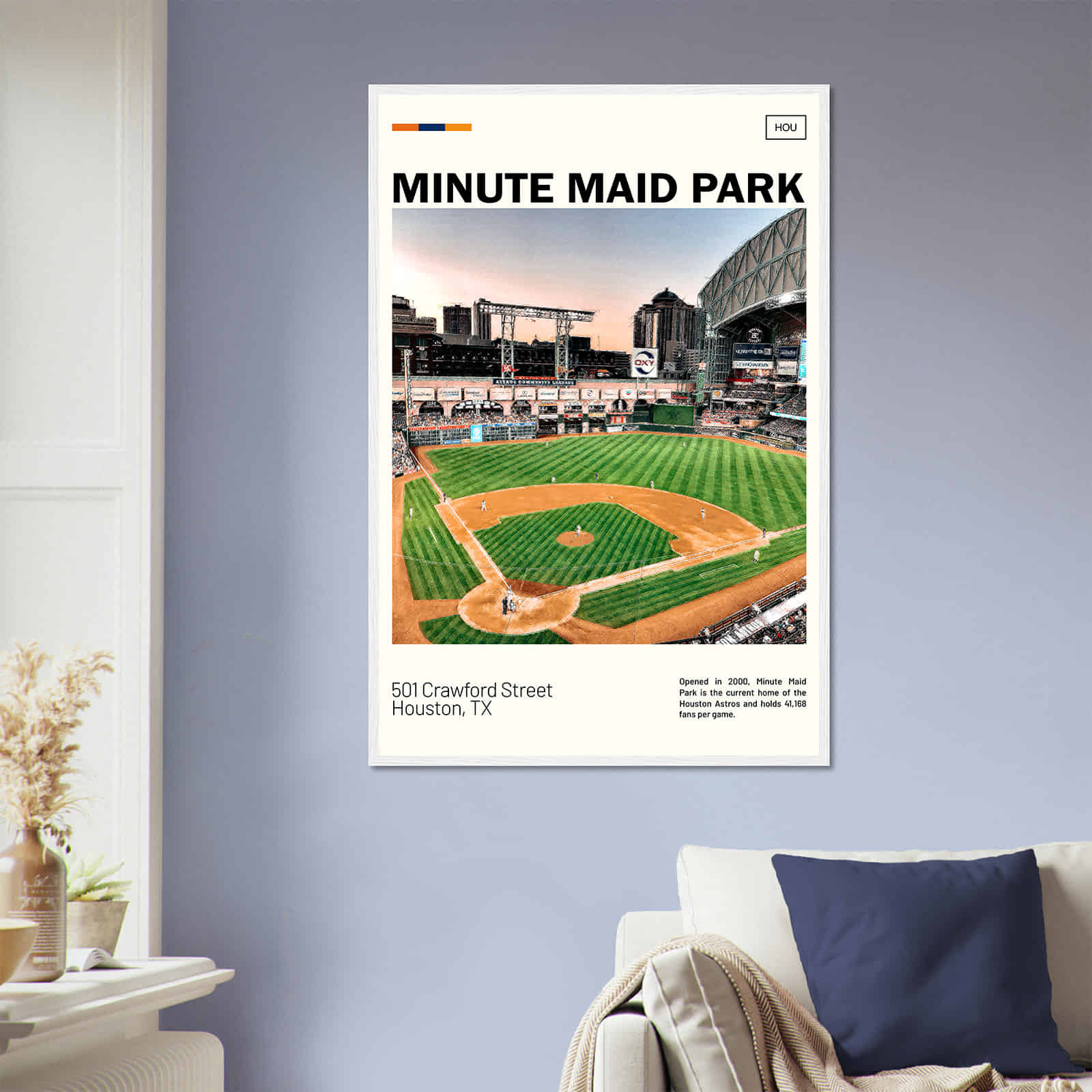 Minute Maid Park Digital Oil Painting Poster Print - Citiesbox