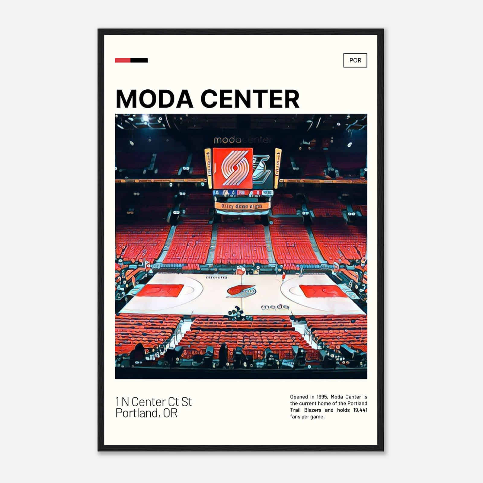Moda Center Digital Oil Painting Poster Print - Citiesbox