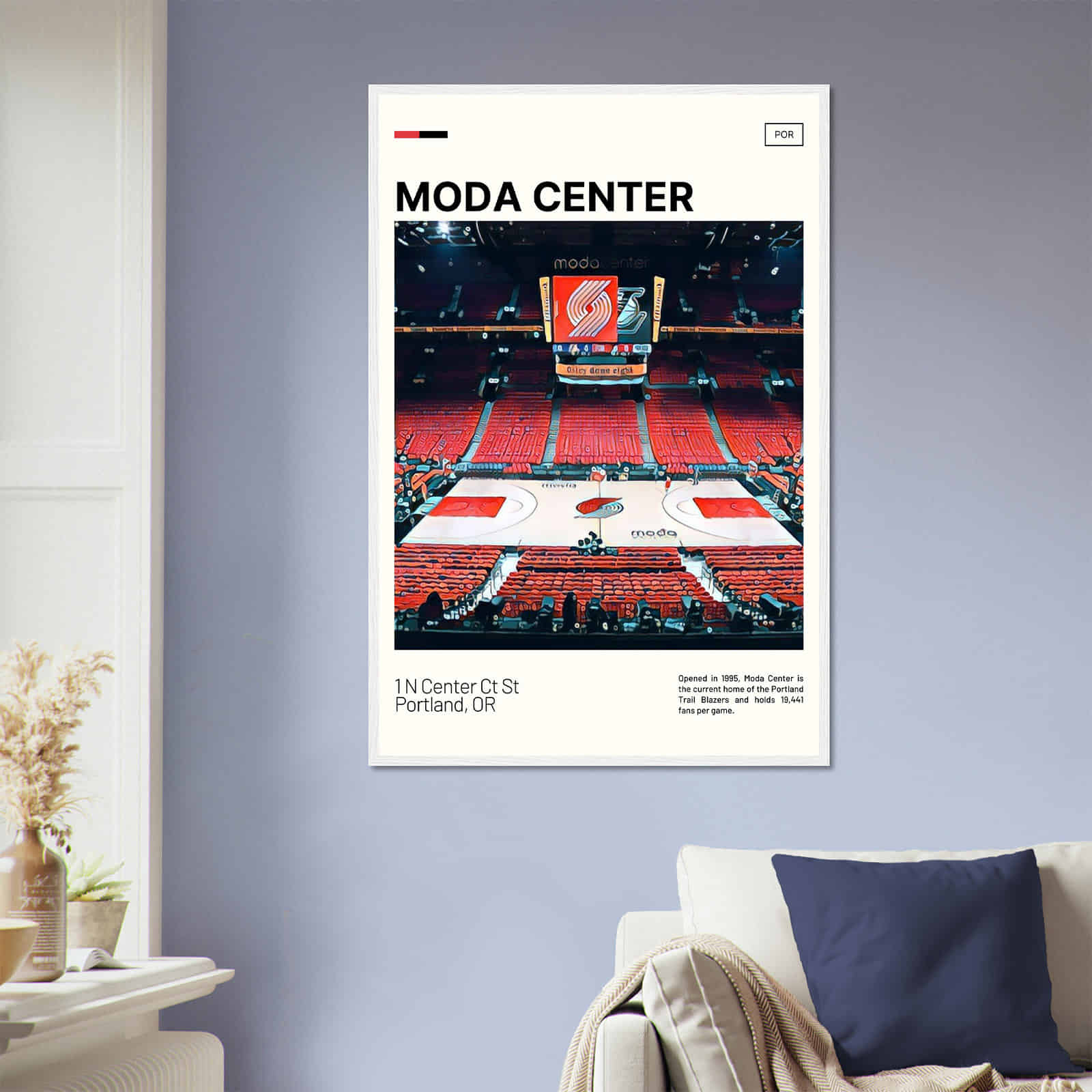 Moda Center Digital Oil Painting Poster Print - Citiesbox