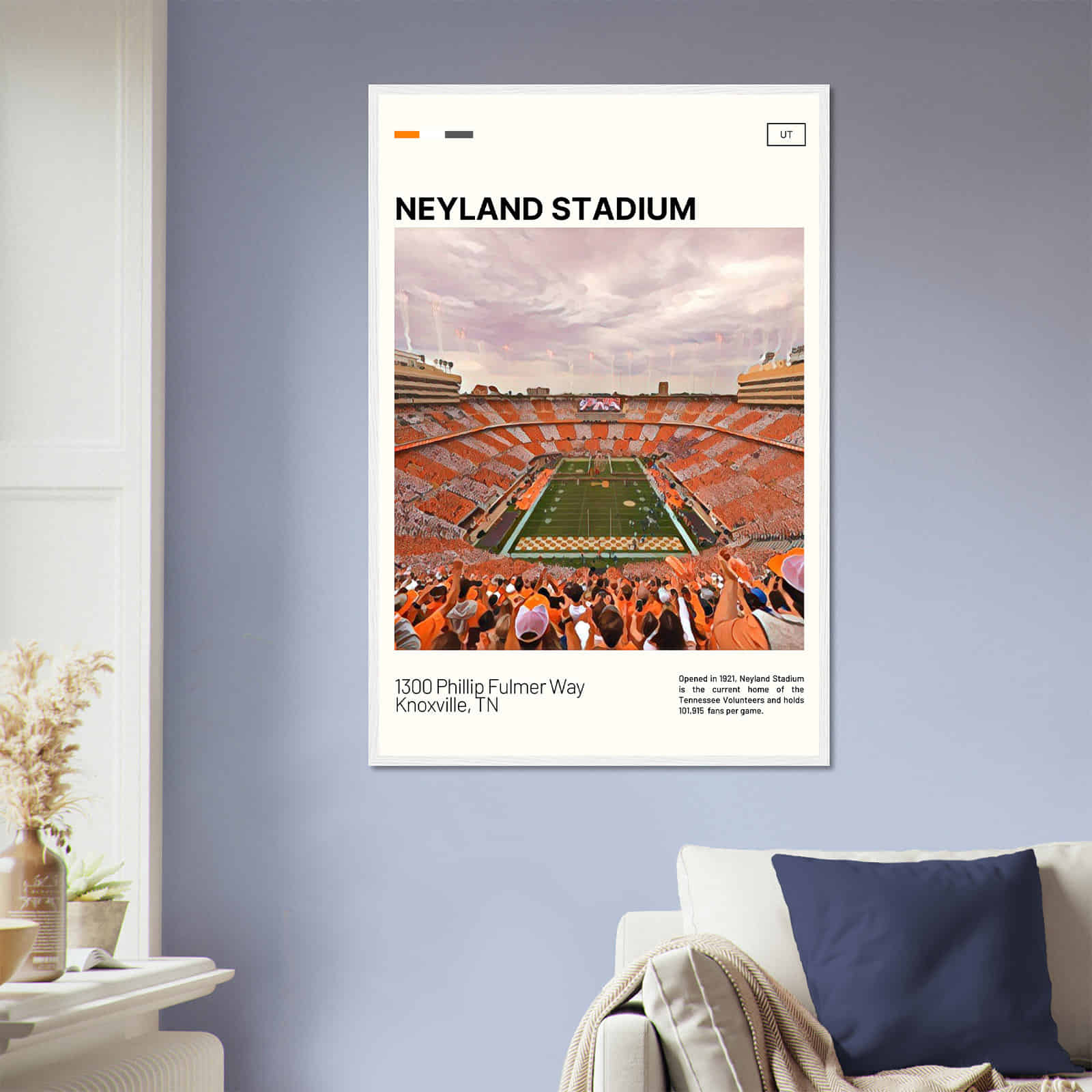 Neyland Stadium Digital Oil Painting Poster Print - Citiesbox