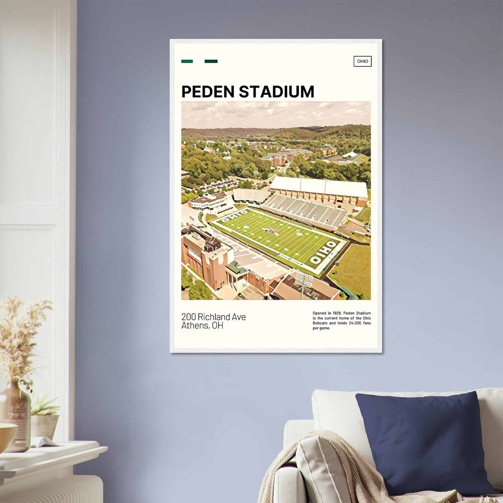 Peden Stadium Digital Oil Painting Poster Print - Citiesbox