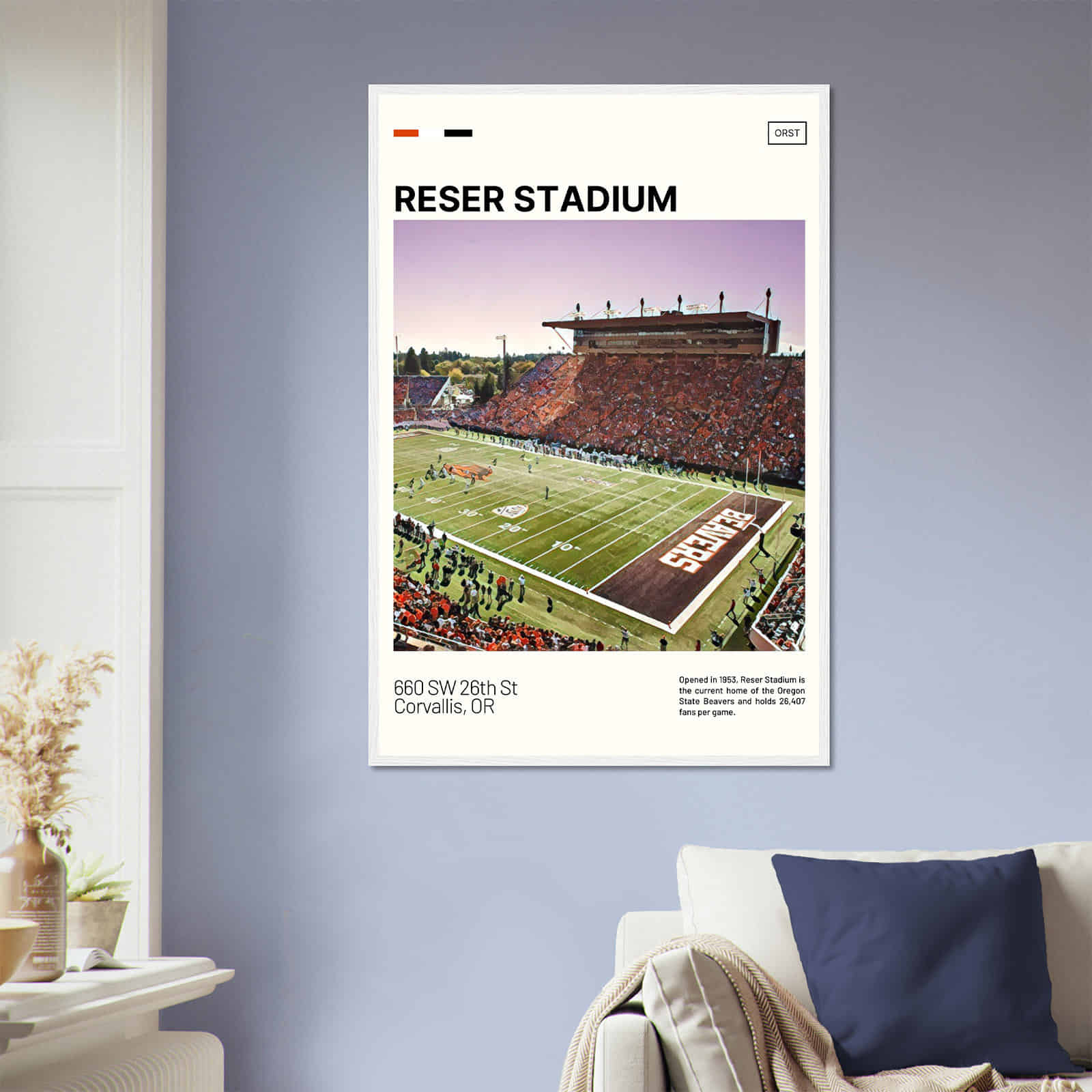 Reser Stadium Digital Oil Painting Poster Print - Citiesbox