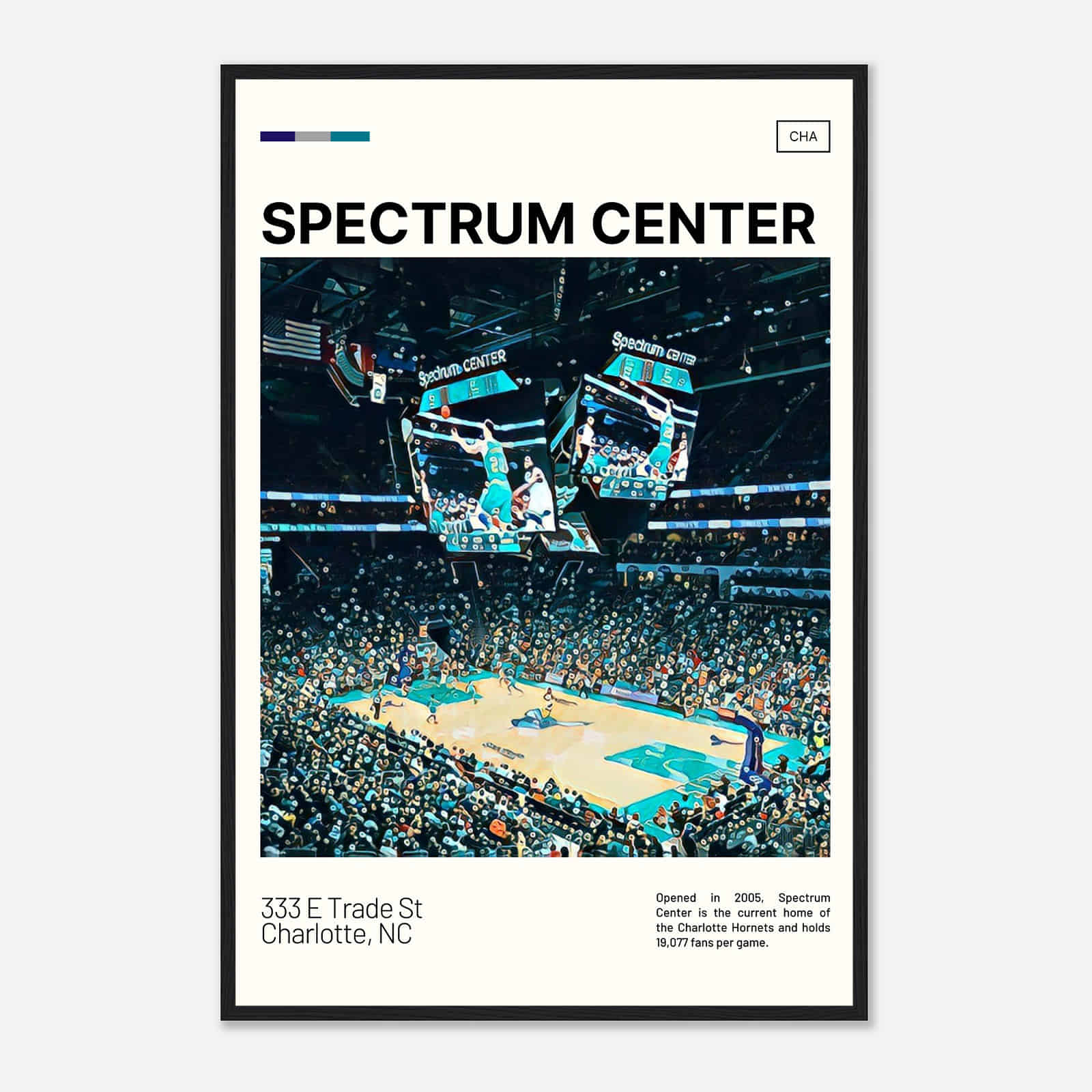 Spectrum Center Digital Oil Painting Poster Print - Citiesbox