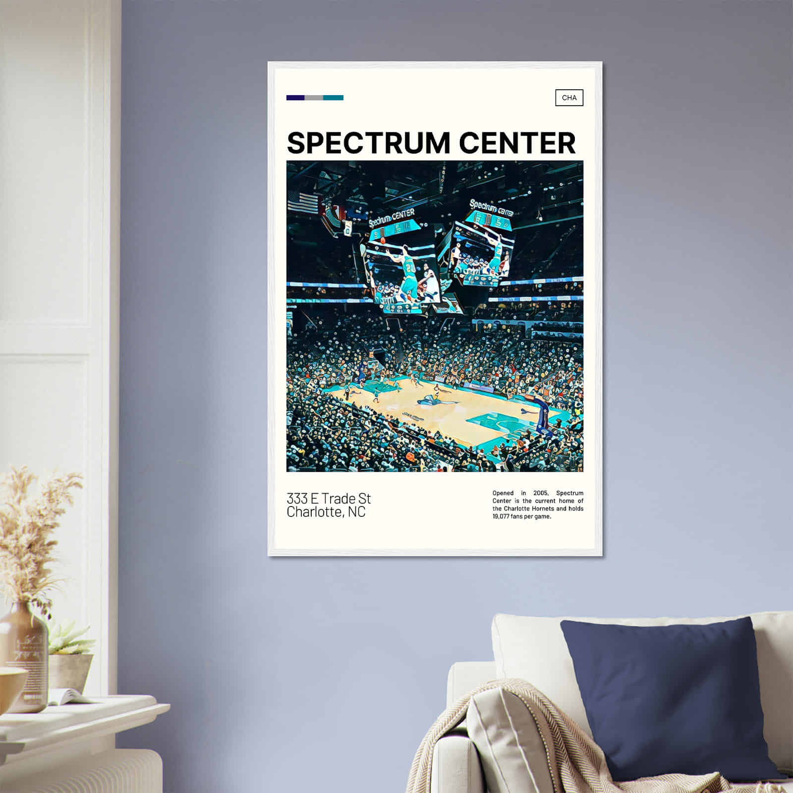 Spectrum Center Digital Oil Painting Poster Print - Citiesbox