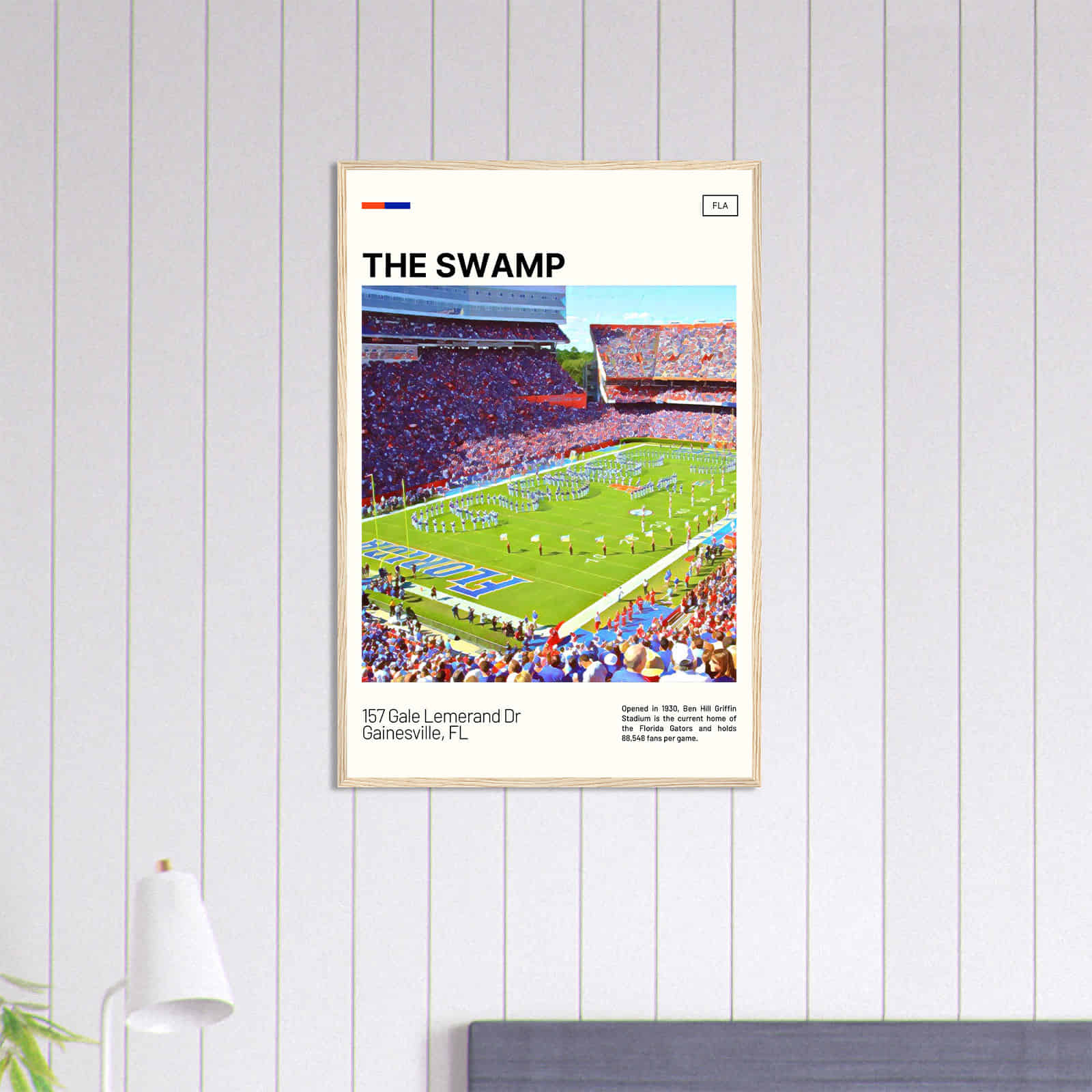 The Swamp Florida Gators Stadium Digital Oil Painting Poster Print ...