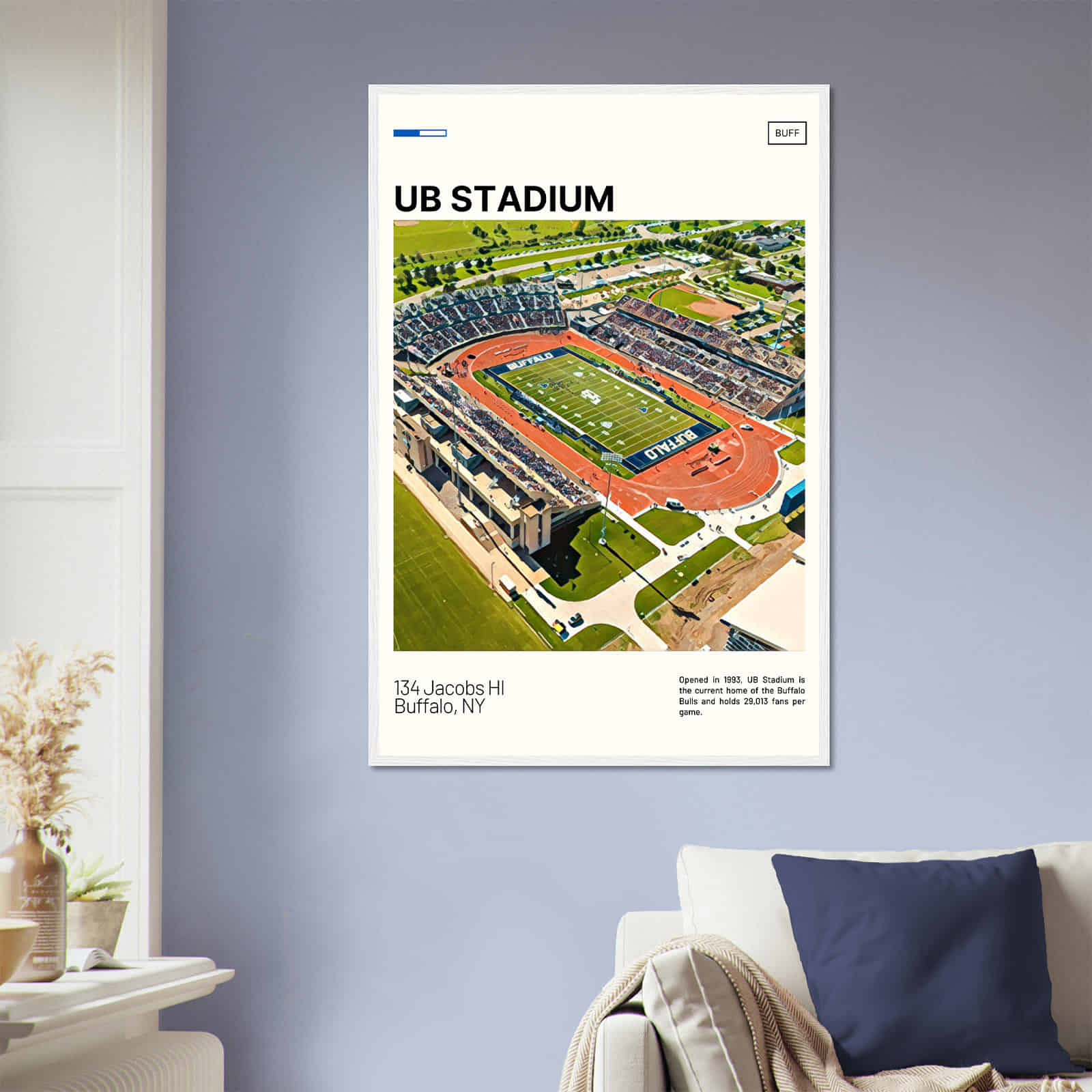 UB Stadium Digital Oil Painting Poster Print - Citiesbox