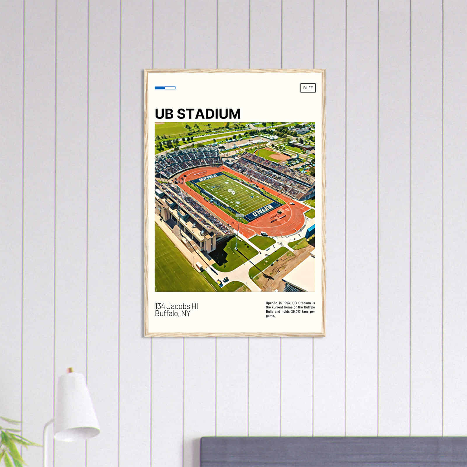UB Stadium Digital Oil Painting Poster Print - Citiesbox
