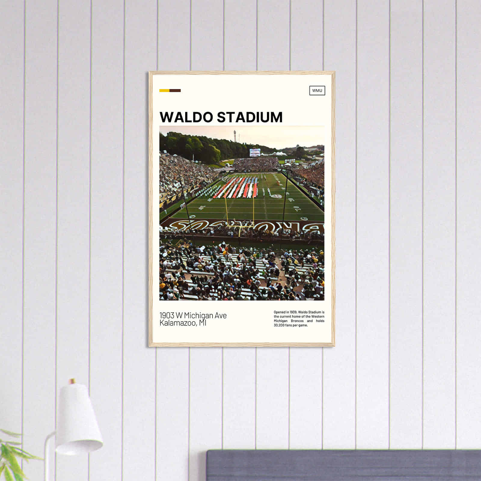 Waldo Stadium Digital Oil Painting Poster Print - Citiesbox