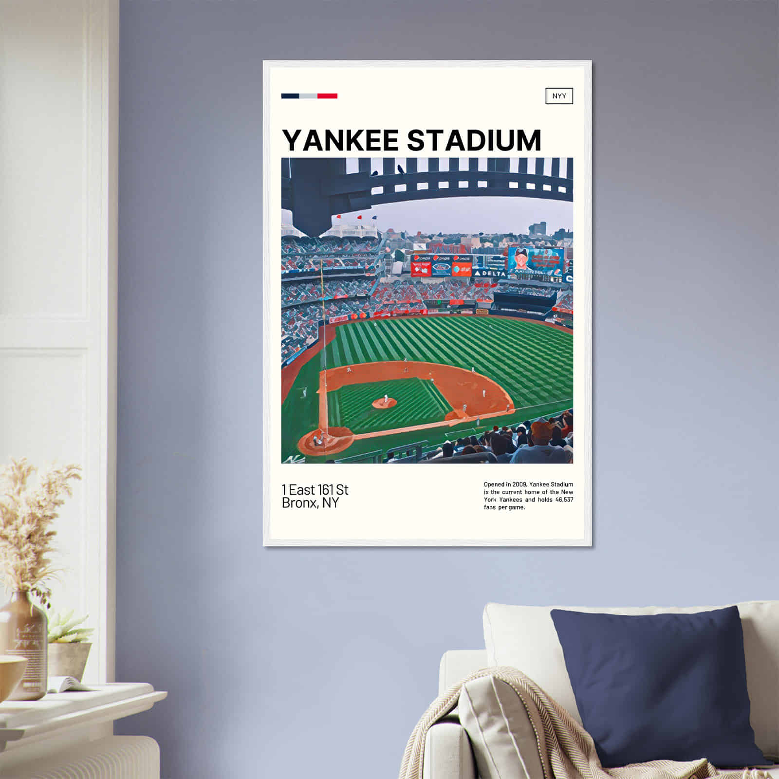 Yankee Stadium Digital Oil Painting Poster Print - Citiesbox