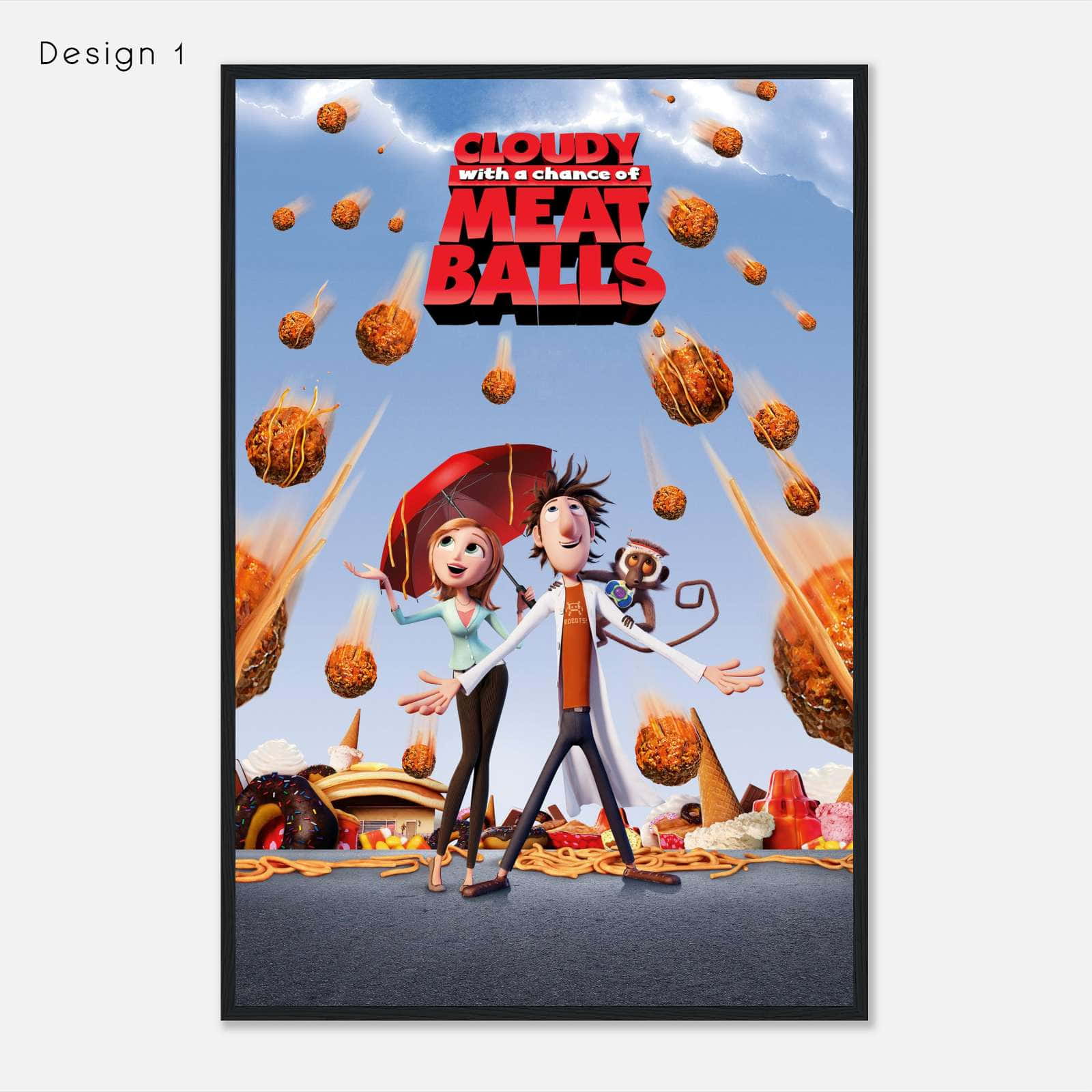 Cloudy with a Chance of Meatballs (2009) Movie Poster Print - Citiesbox
