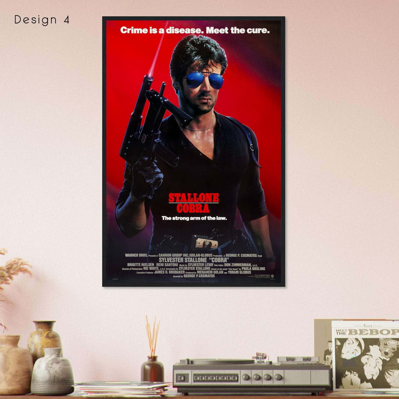 Cobra (1986) Movie Poster Print - Citiesbox