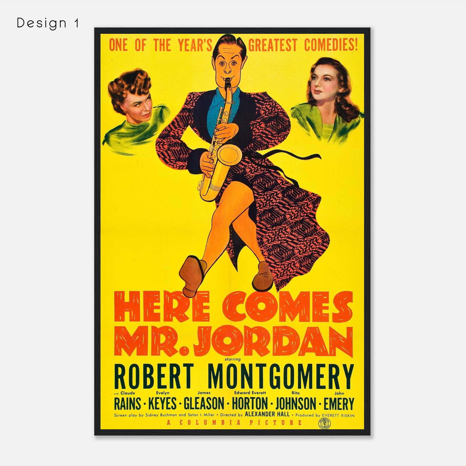 Here Comes Mr. Jordan (1941) Movie Poster Print - Citiesbox