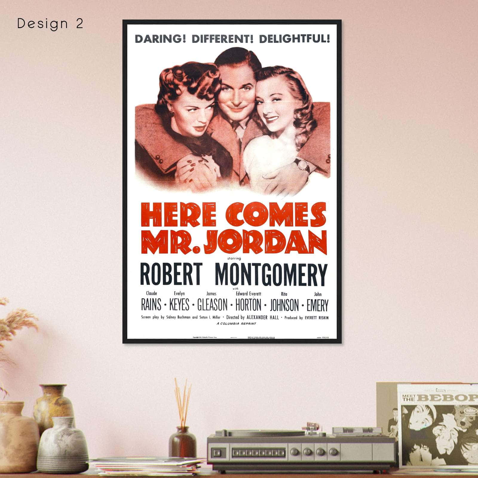 Here Comes Mr. Jordan (1941) Movie Poster Print - Citiesbox