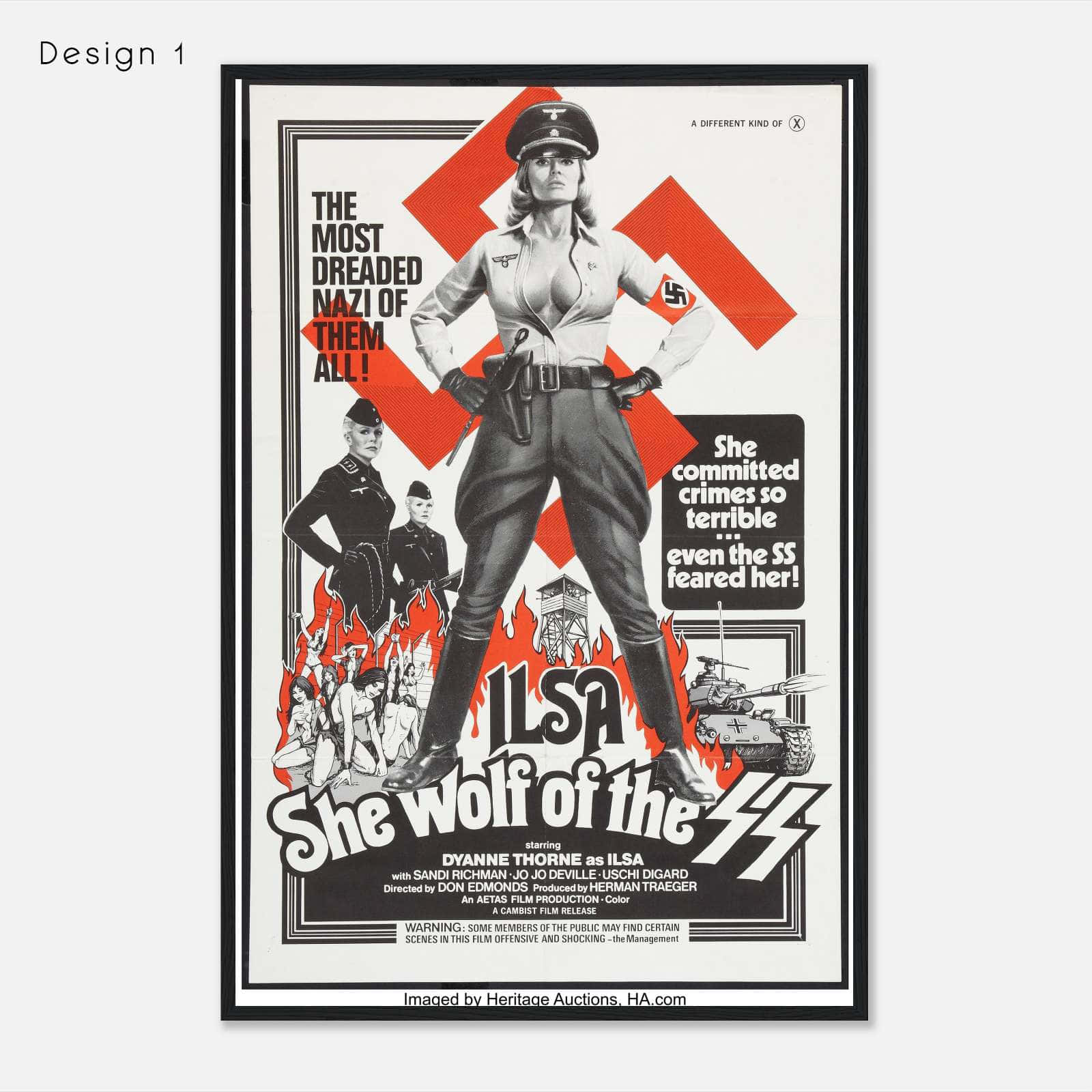 Ilsa: She Wolf of the SS (1975) Movie Poster Print - Citiesbox
