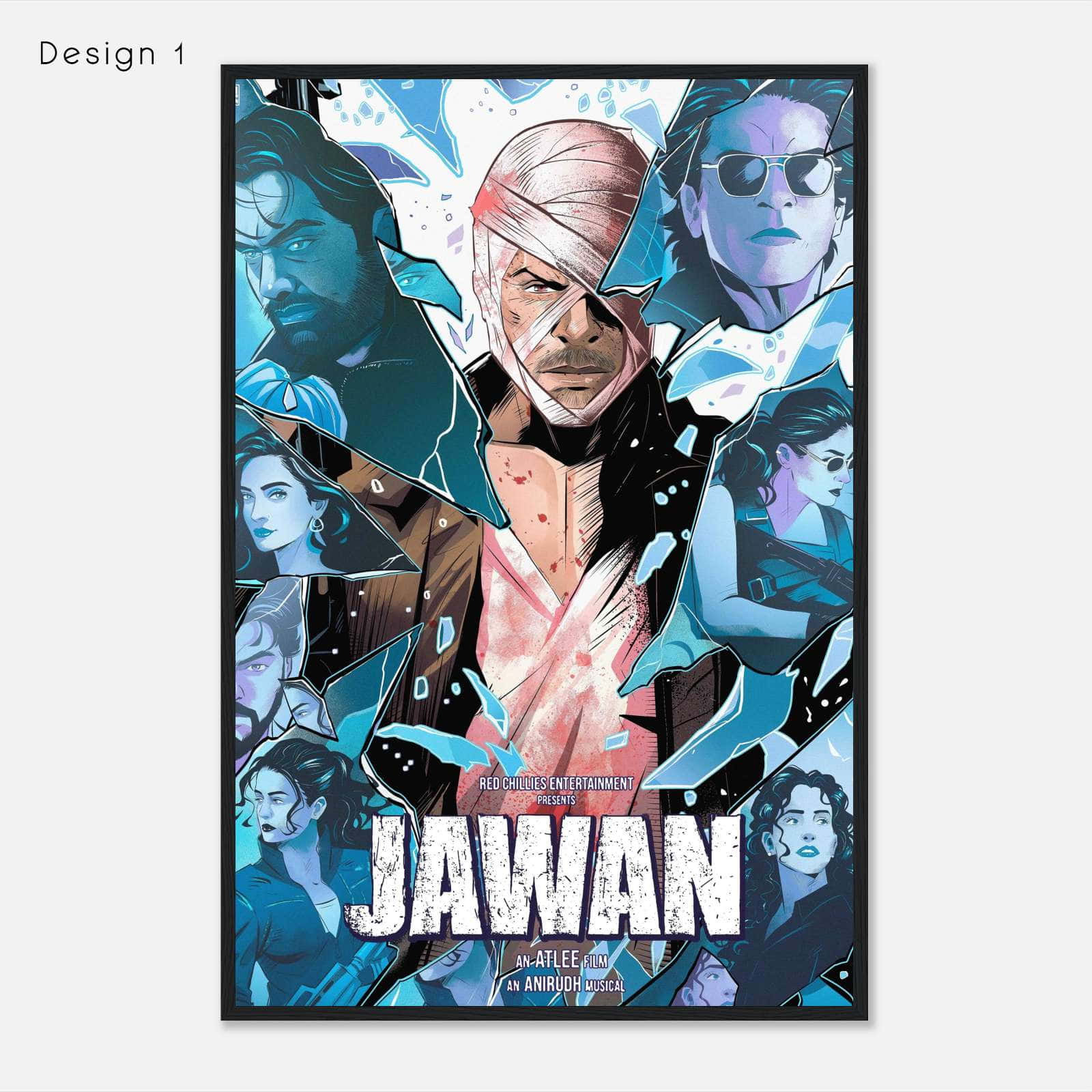 Jawan (2023) Movie Poster Print - Citiesbox