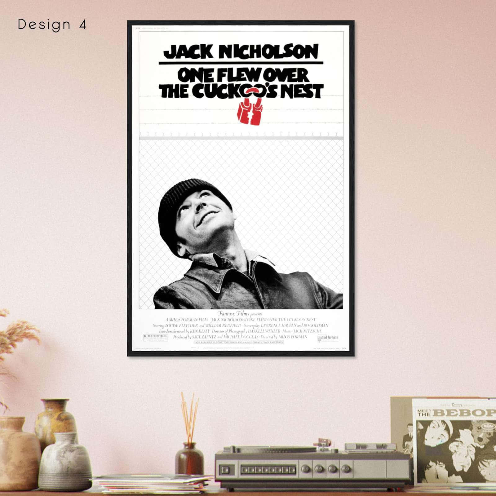 One Flew Over the Cuckoo's Nest (1975) Movie Poster Print - Citiesbox