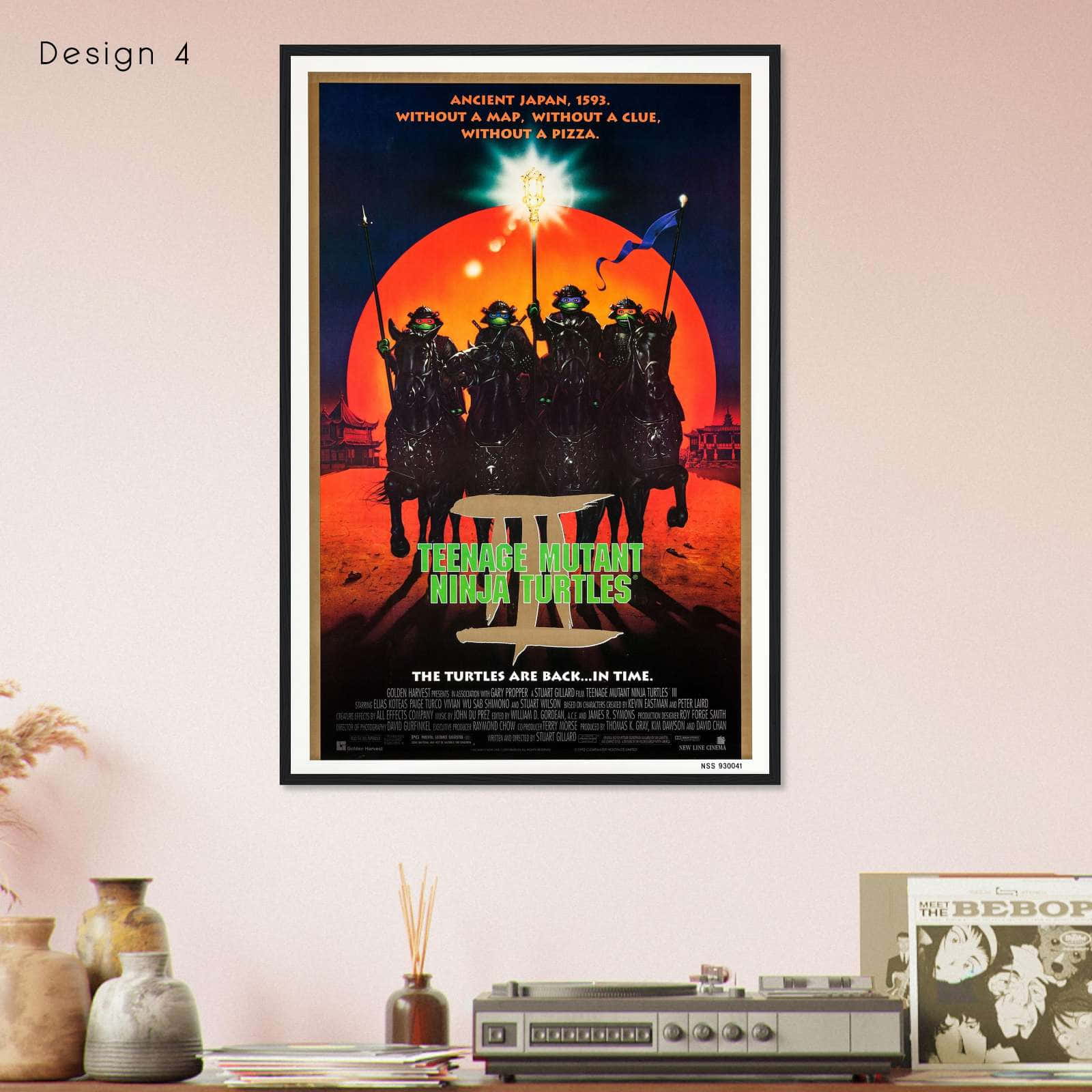 Teenage Mutant Ninja Turtles III (1993) Movie Poster Print - Citiesbox