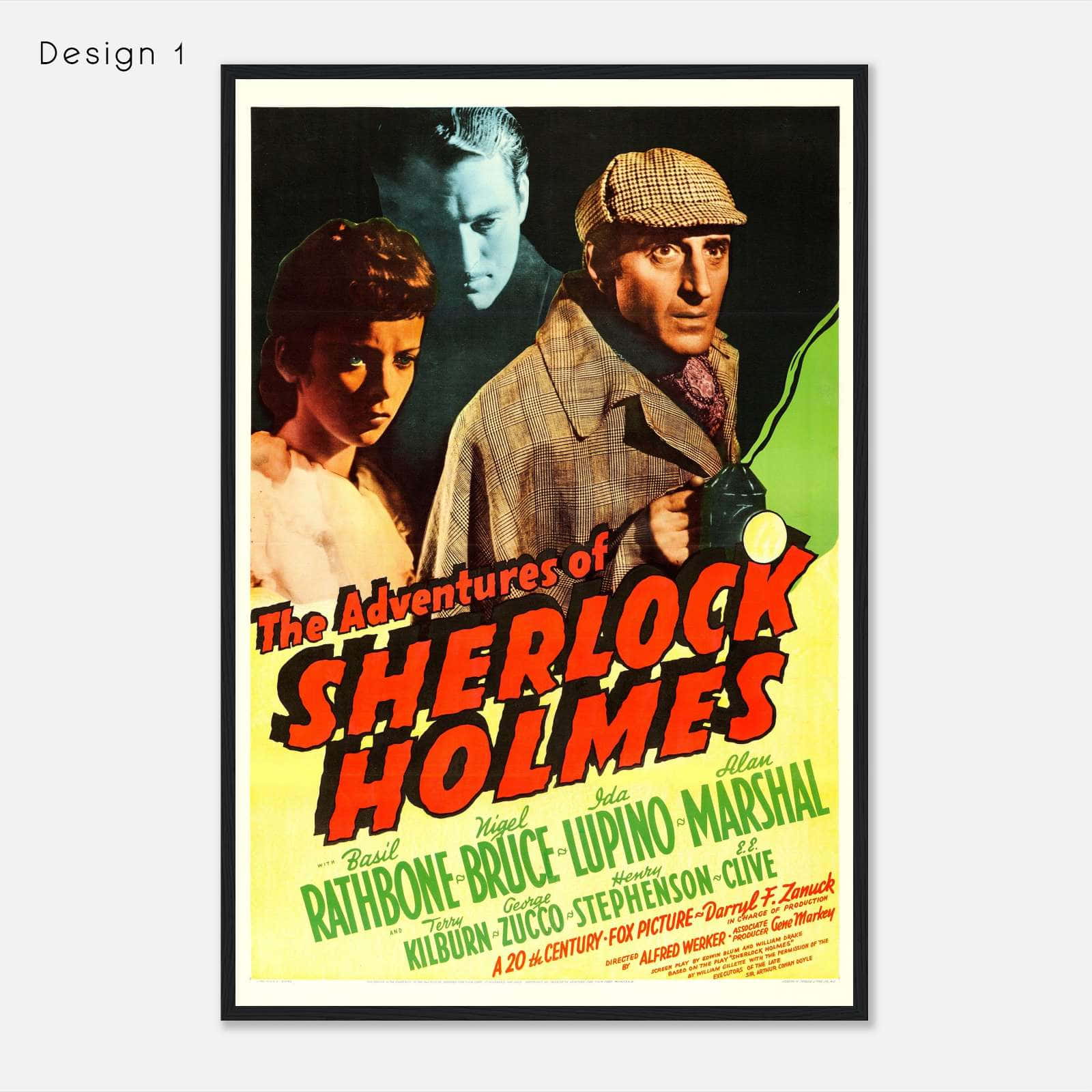 The Adventures of Sherlock Holmes (1939) Movie Poster Print - Citiesbox