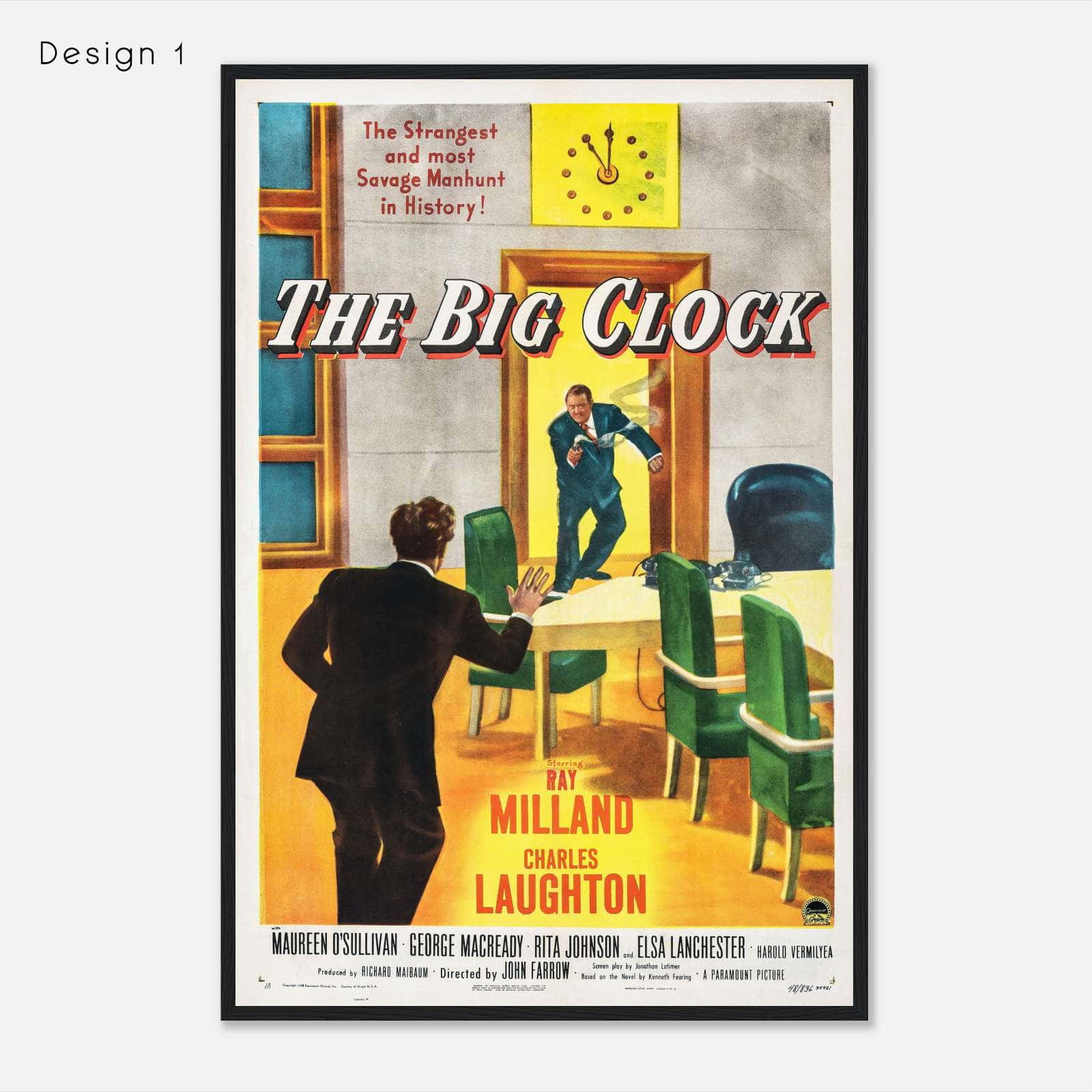 The Big Clock (1948) Movie Poster Print - Citiesbox
