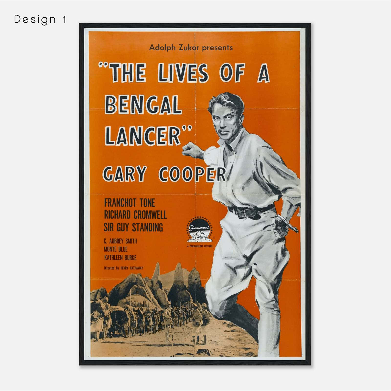 The Lives of a Bengal Lancer (1935) Movie Poster Print - Citiesbox