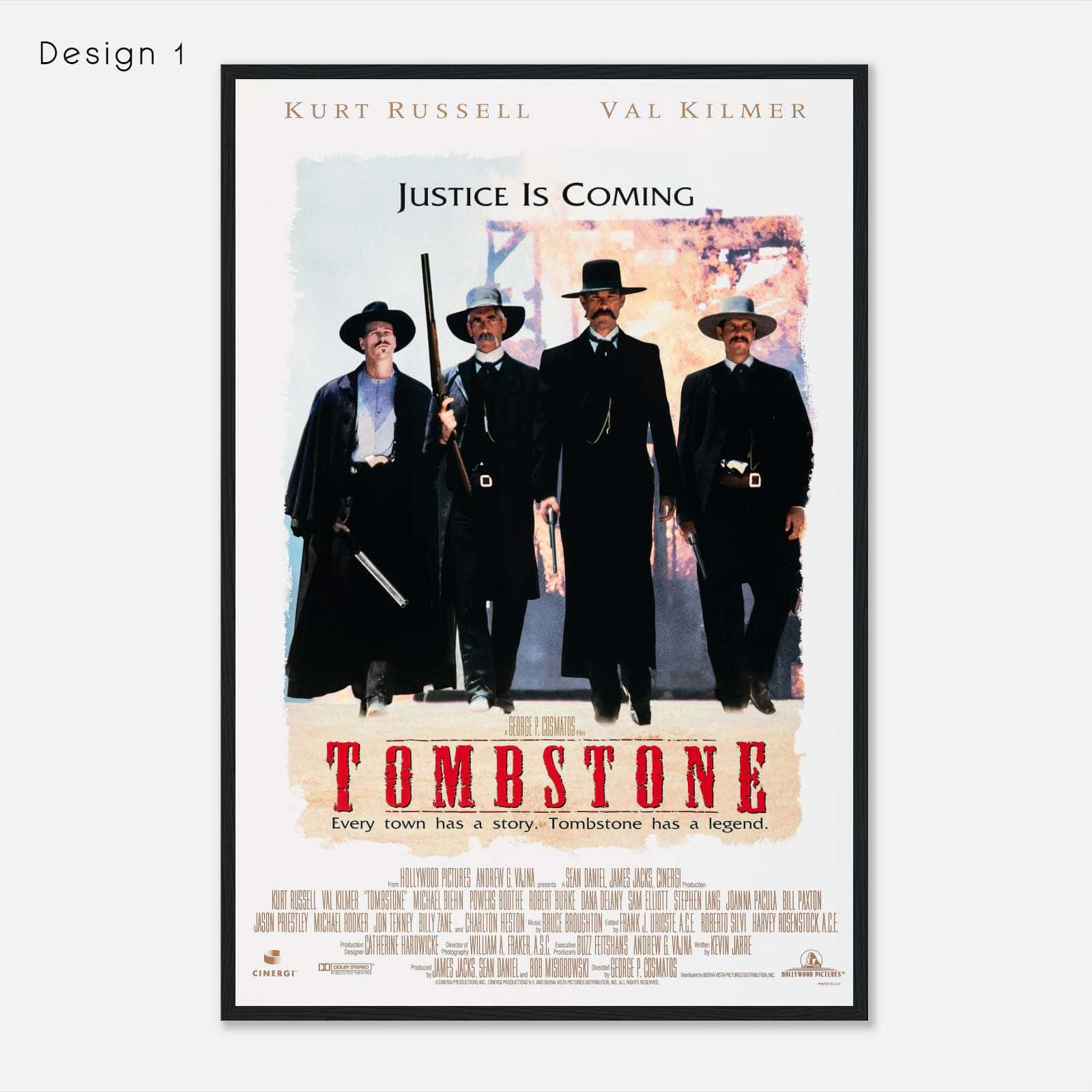 Tombstone (1993) Movie Poster Print - Citiesbox
