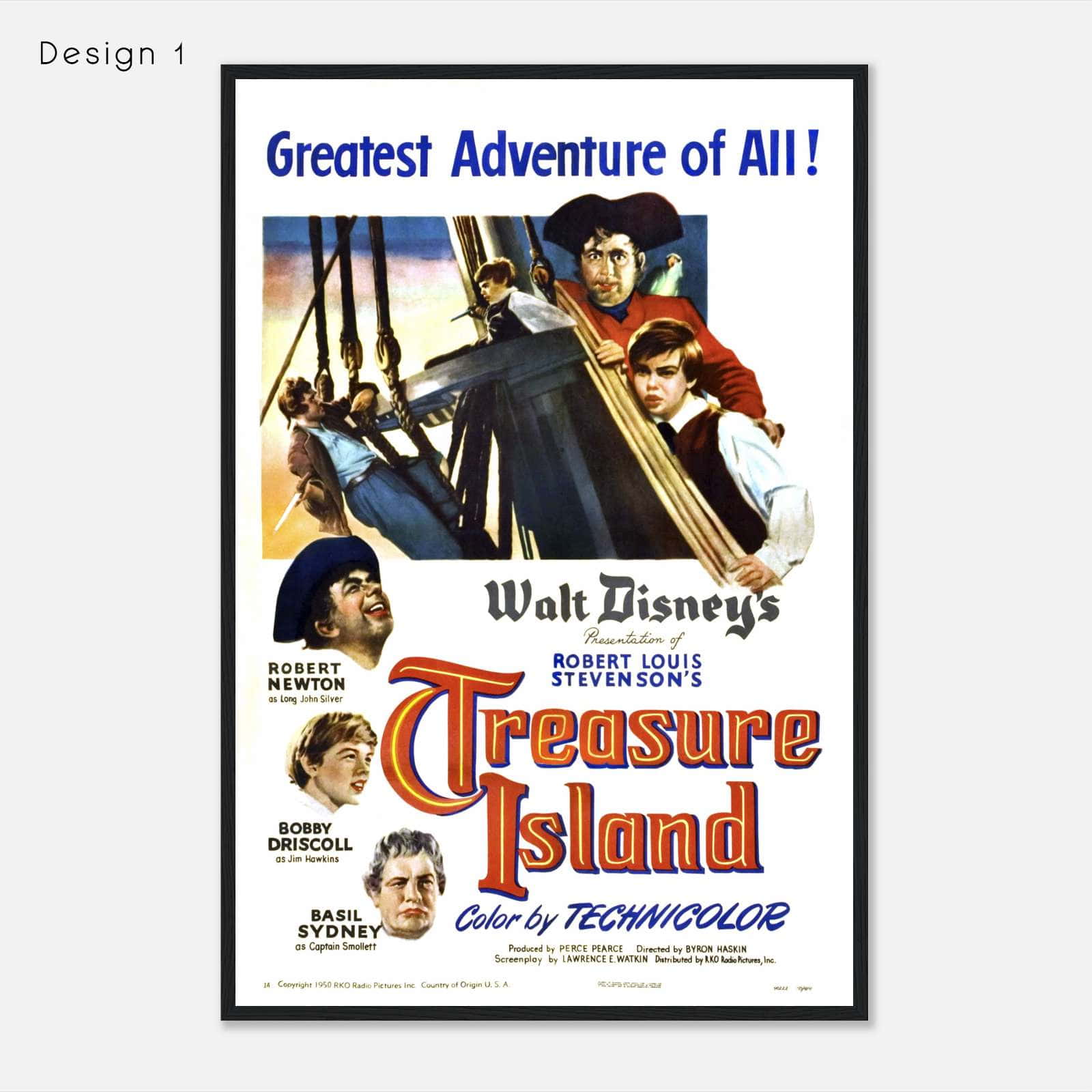 Treasure Island (1950) Movie Poster Print - Citiesbox