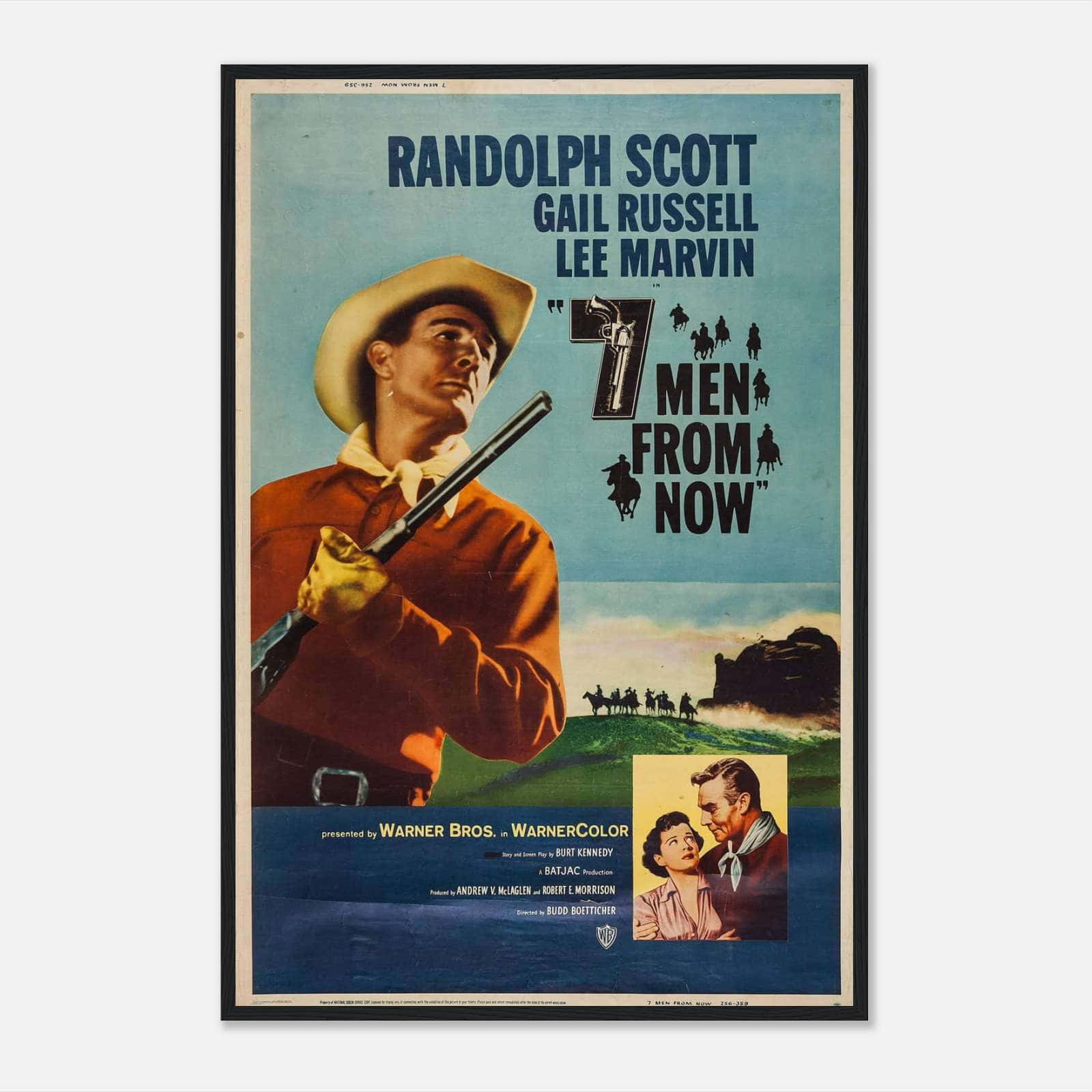 7 Men from Now (1956) Movie Poster Print - Citiesbox