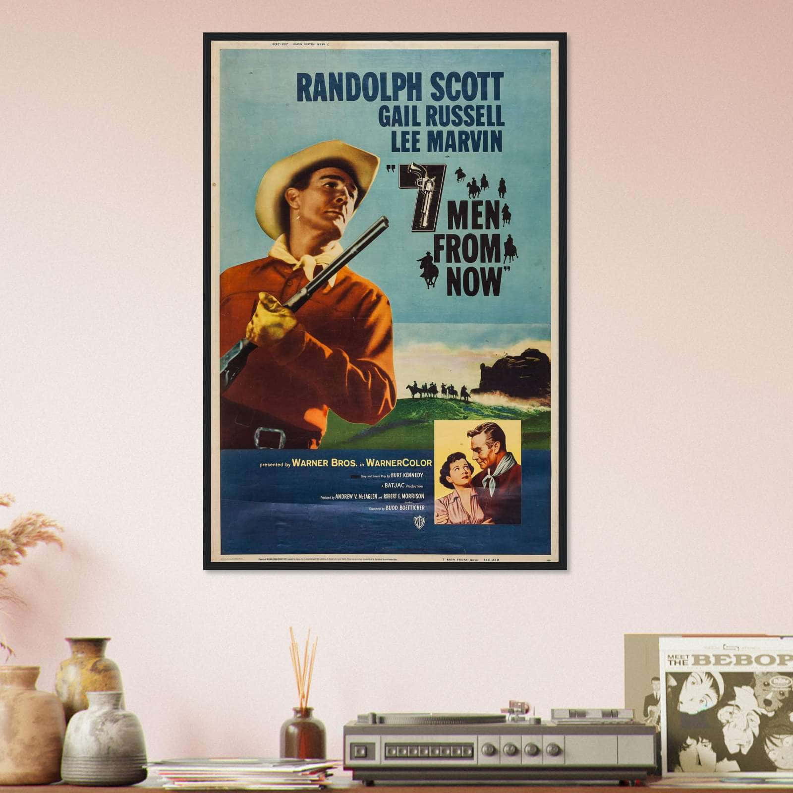 7 Men from Now (1956) Movie Poster Print - Citiesbox